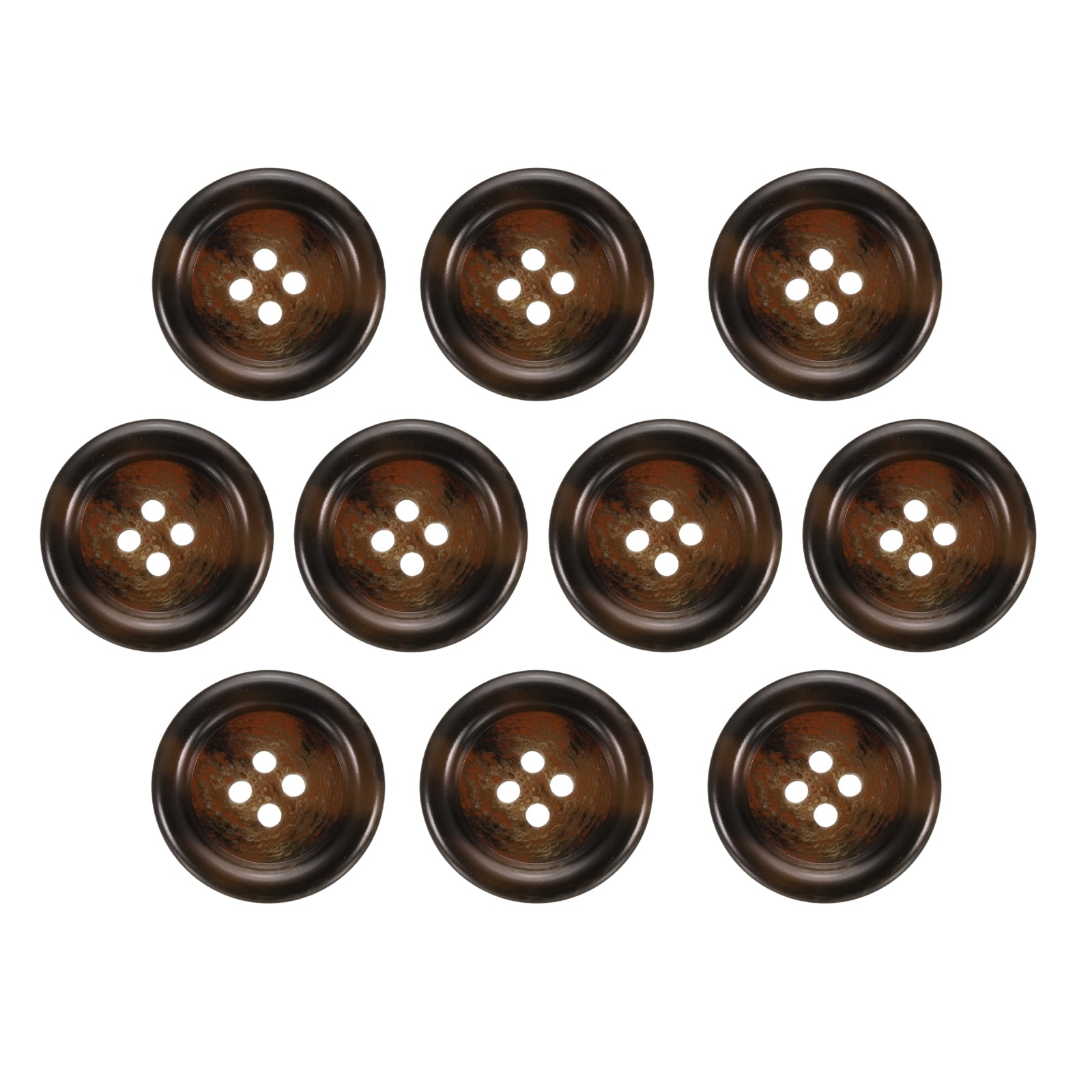 10pcs Resin Sewing Button, 23mm 7/8" 4 Holes Round Coat Buttons, 5# ...