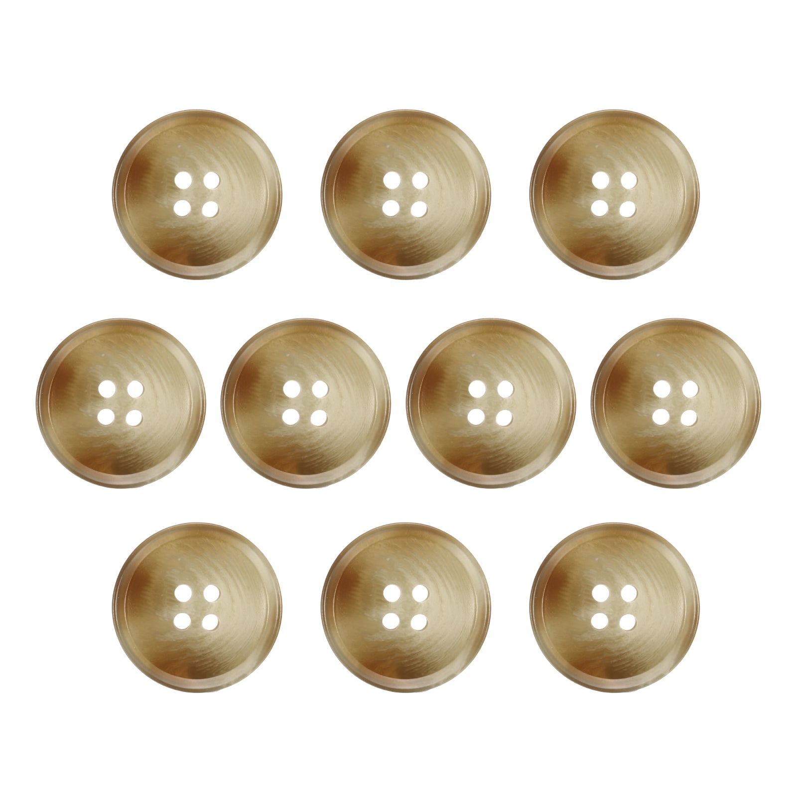 10pcs Resin Sewing Button, 23mm 7/8" 4 Holes Round Coat Buttons, 7# ...