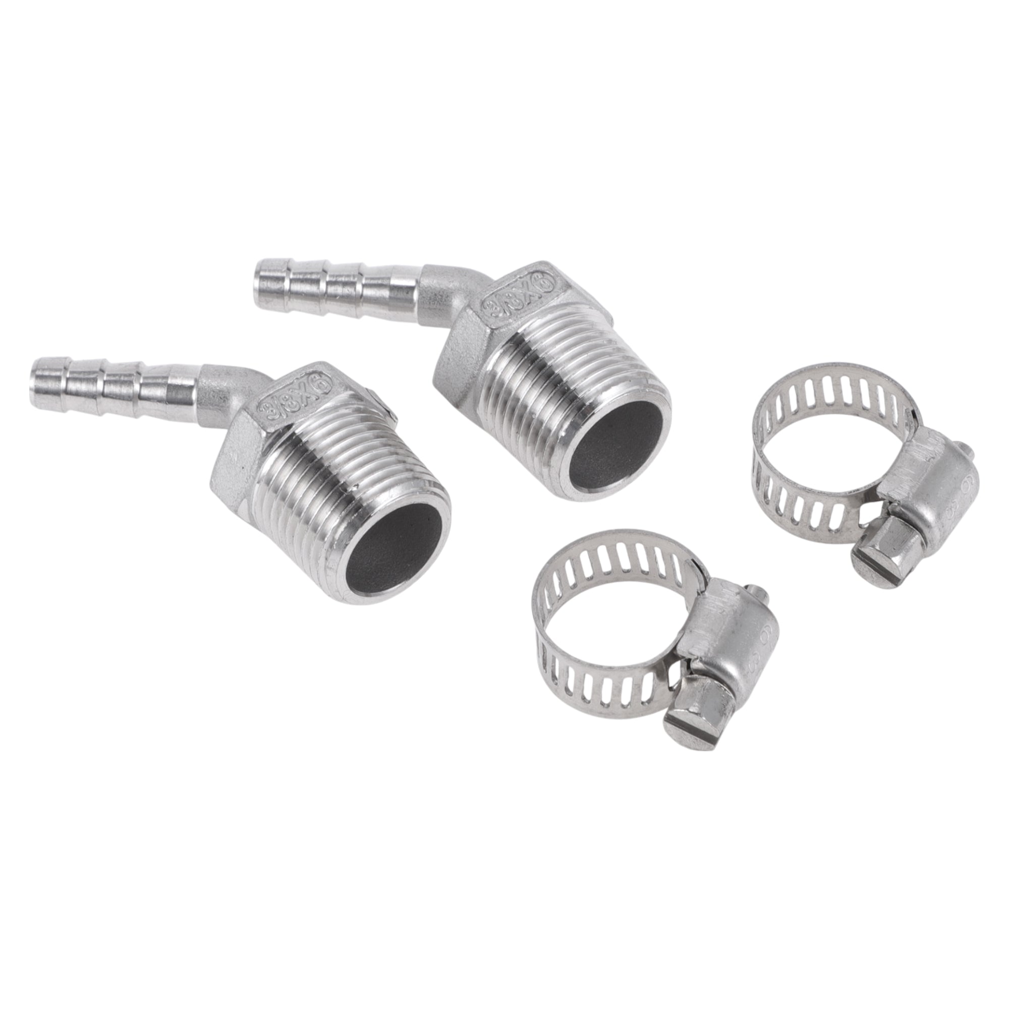 Hose Barb Fittings 15/64" OD 3/8" BSPT 45 Degree Elbow Barb Joint with ...