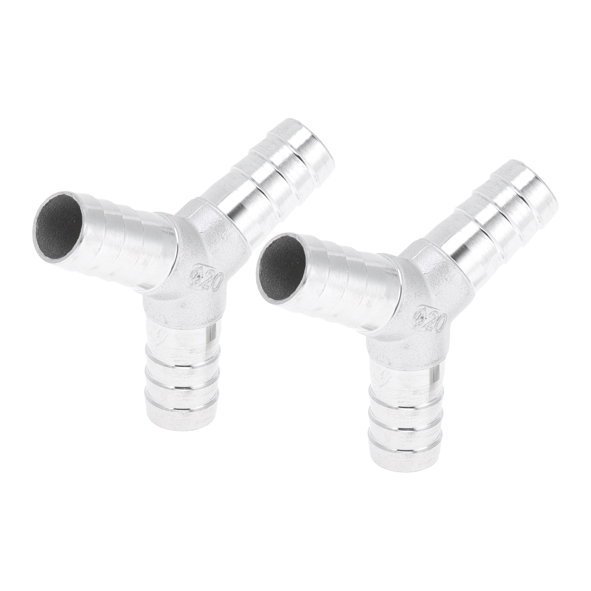 304 Stainless Steel Hose Barb Fittings 25/32" 3 Ways Y Shaped Connector ...