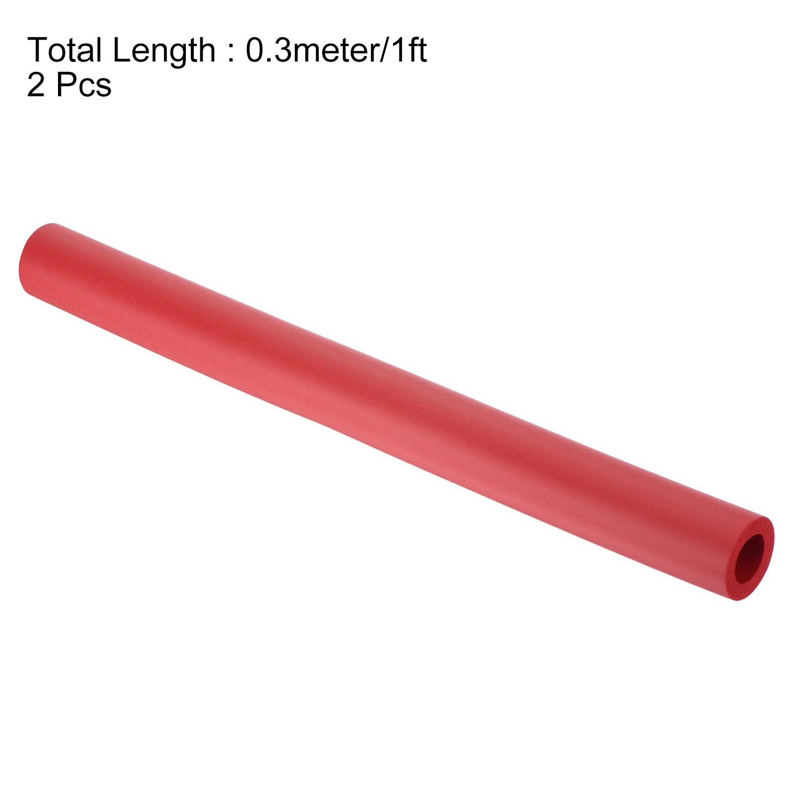 Uxcell 2pcs 0.3 Meter/1ft Pipe Insulation Tube 18mm ID 30mm OD Foam ...