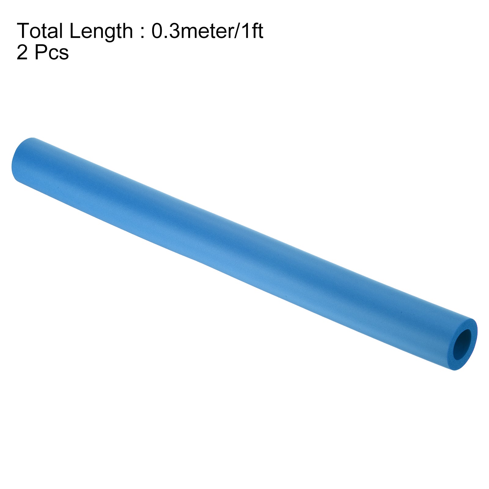 Uxcell 2pcs 0.3 Meter/1ft Pipe Insulation Tube 18mm ID 30mm OD Foam ...