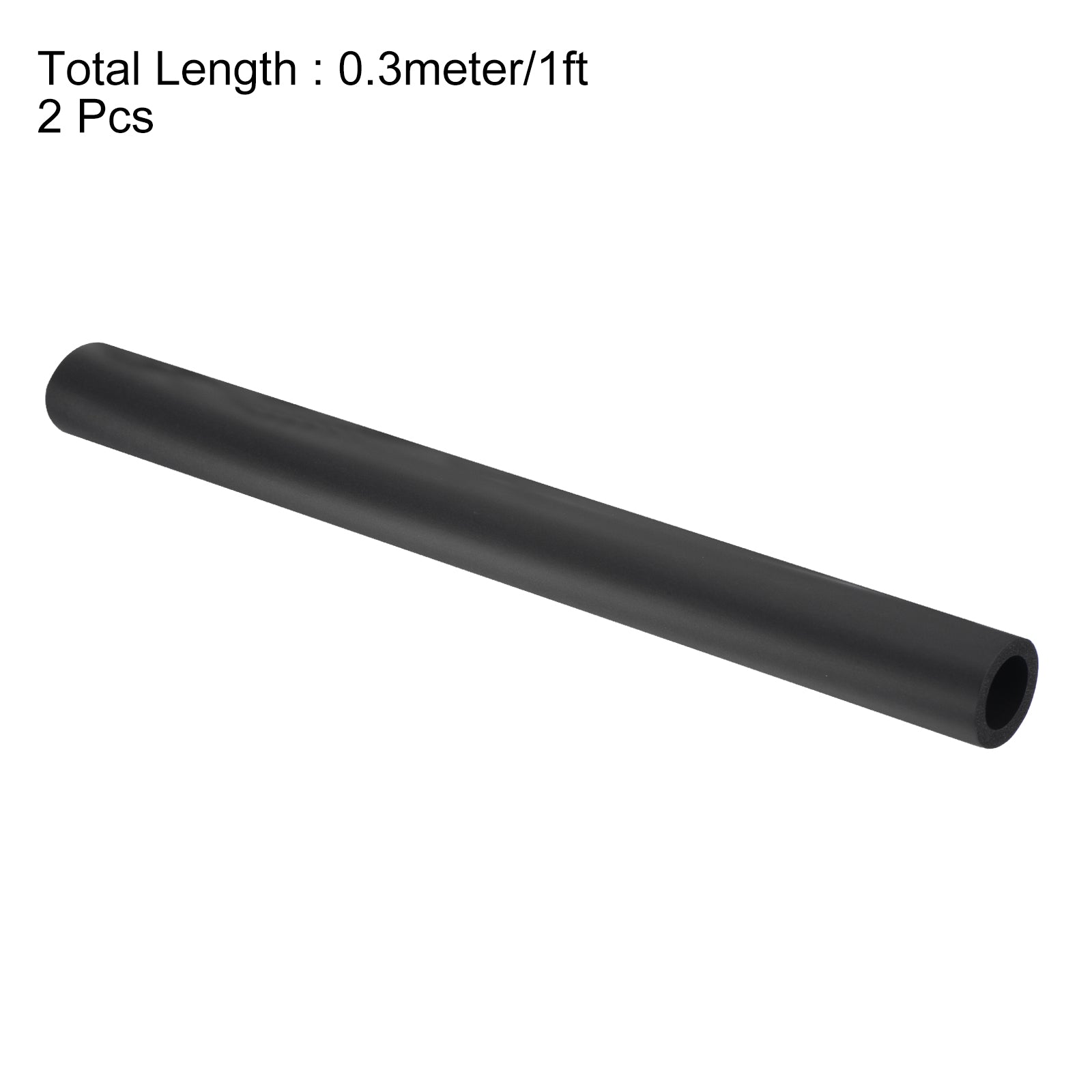 Uxcell 2pcs 0.3 Meter/1ft Pipe Insulation Tube 20mm ID 30mm OD Foam ...