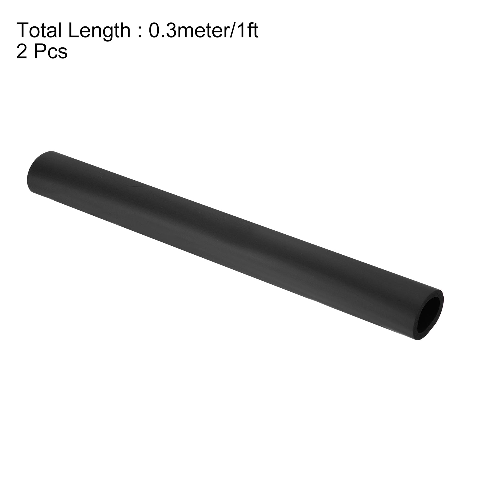 Uxcell 2pcs 0.3 Meter/1ft Pipe Insulation Tube 25mm ID 35mm OD Foam ...