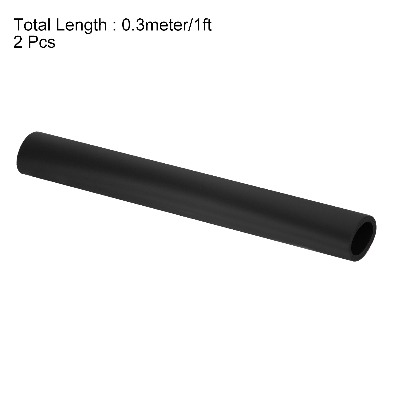 Uxcell 2pcs 0.3 Meter/1ft Pipe Insulation Tube 28mm ID 38mm OD Foam ...