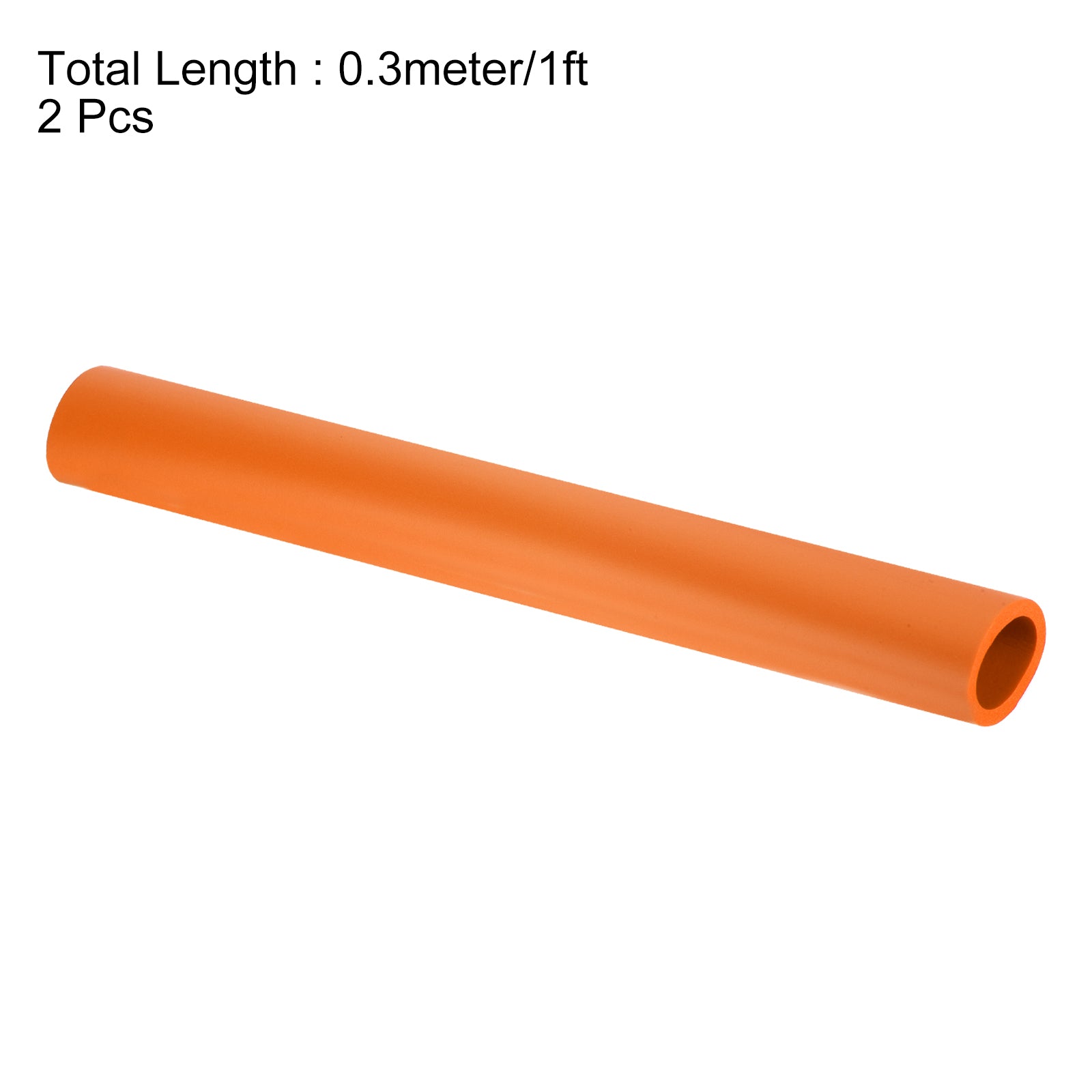 Uxcell 2pcs 0.3 Meter/1ft Pipe Insulation Tube 28mm ID 38mm OD Foam ...