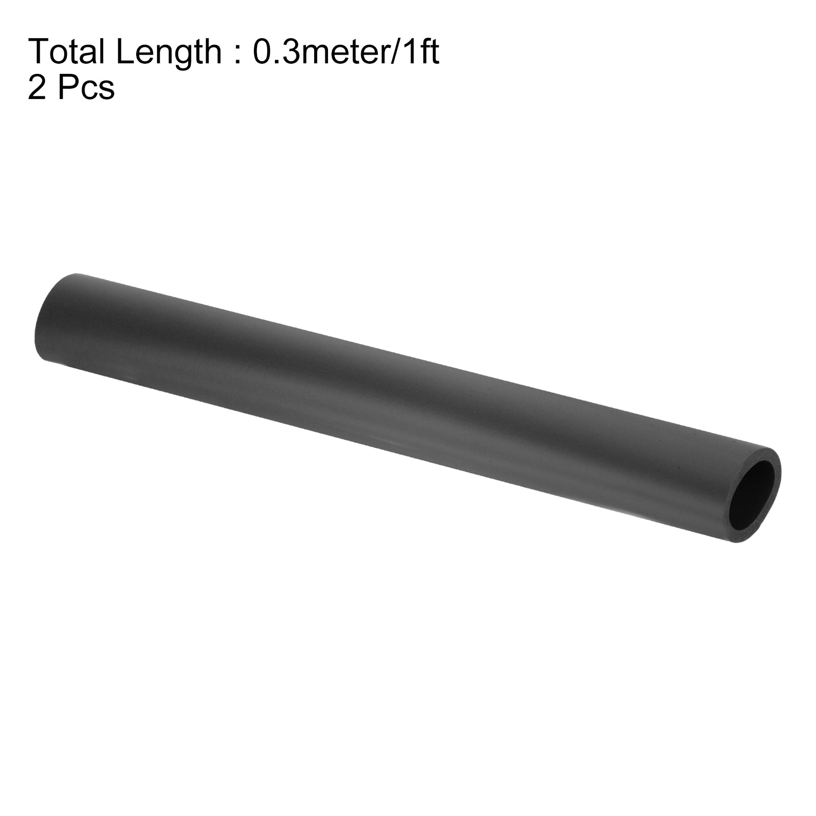 Uxcell 2pcs 0.3 Meter/1ft Pipe Insulation Tube 28mm ID 38mm OD Foam ...