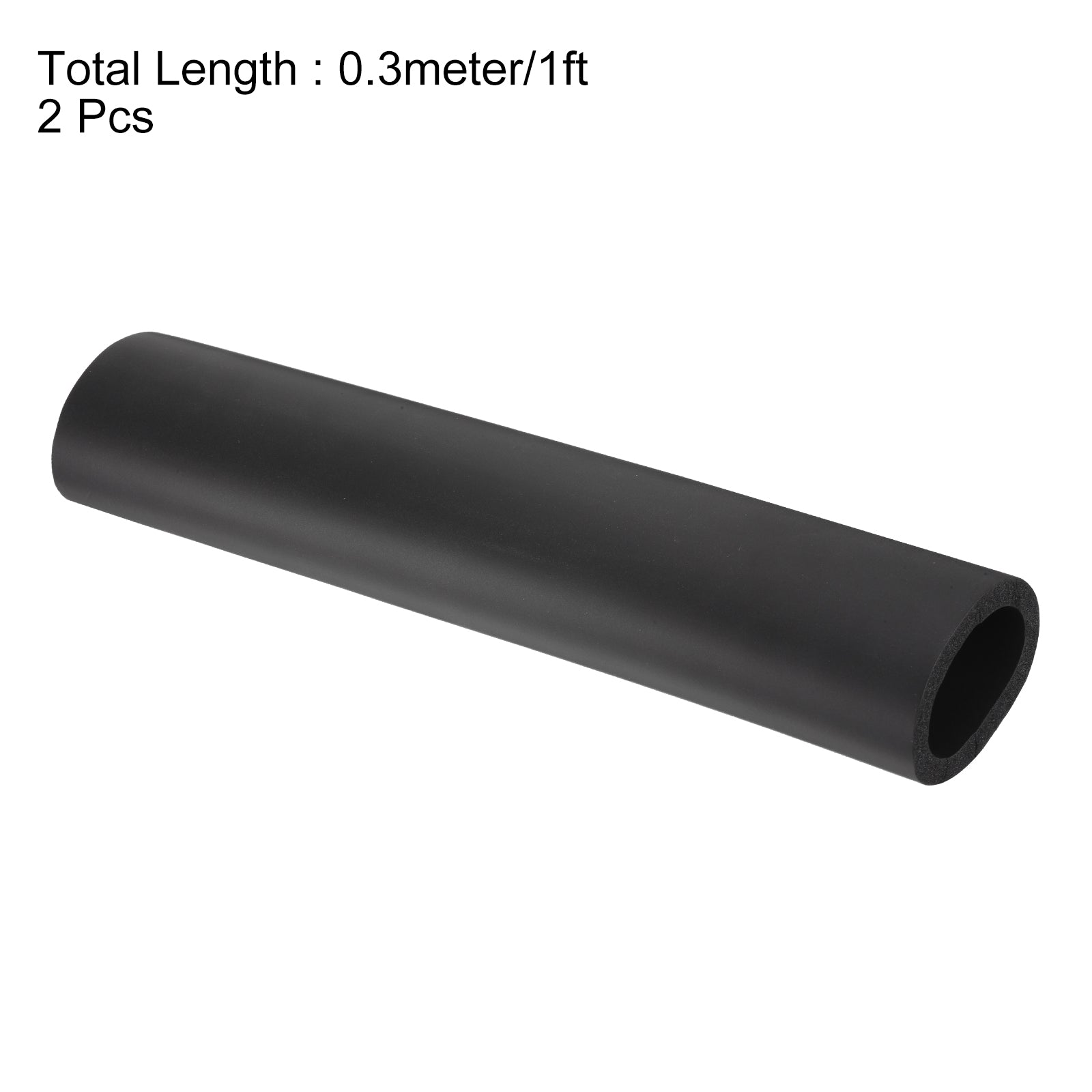Uxcell 2pcs 0.3 Meter/1ft Pipe Insulation Tube 40mm ID 54mm OD Foam ...