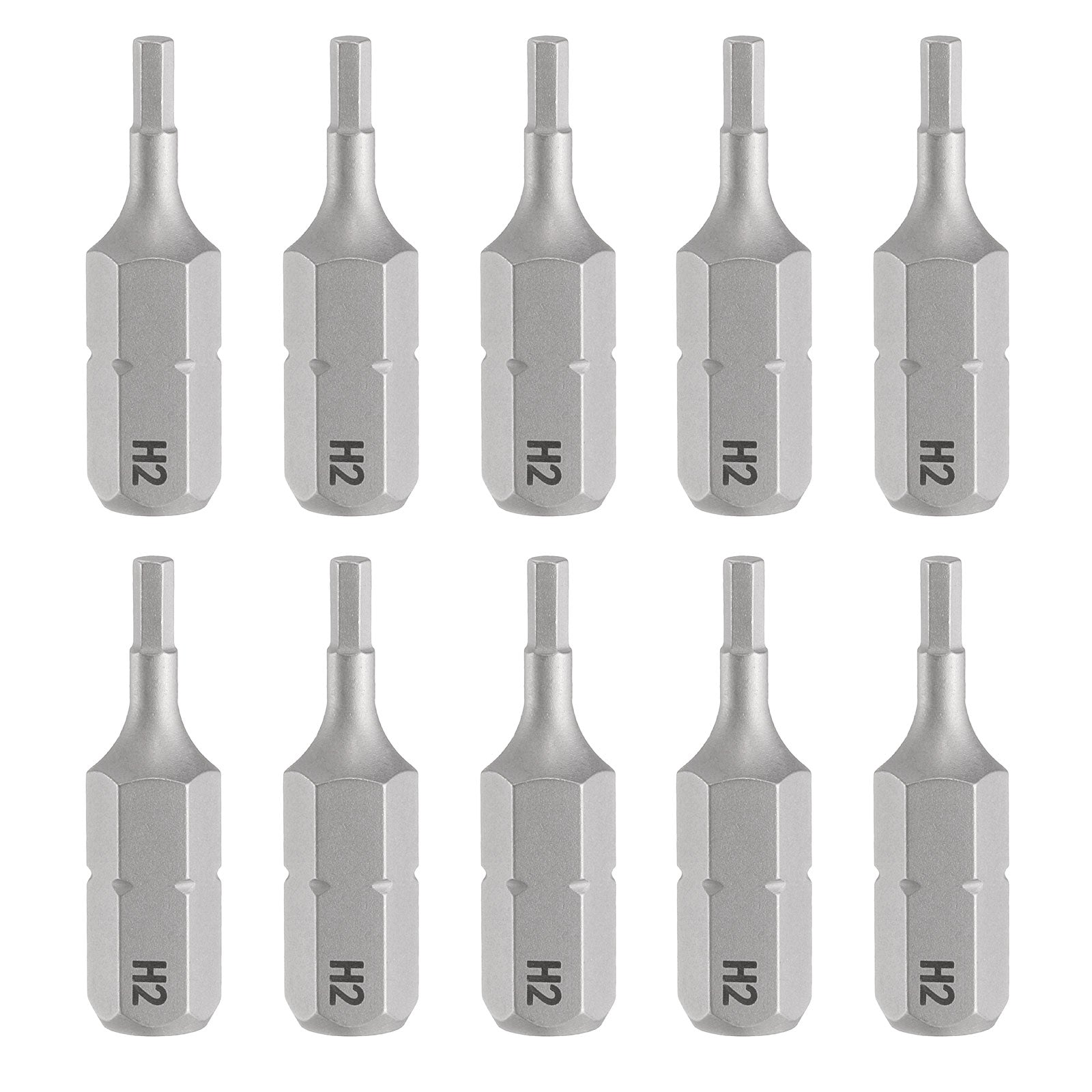 10pcs H2.0 Hex Screwdriver Bit 1/4" Hex Shank 25mm/1" Length Magnetic ...