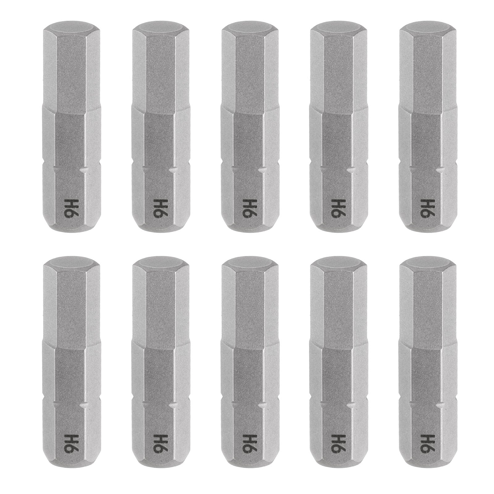 10pcs H6.0 Hex Screwdriver Bit 1/4" Hex Shank 25mm/1" Length Magnetic ...