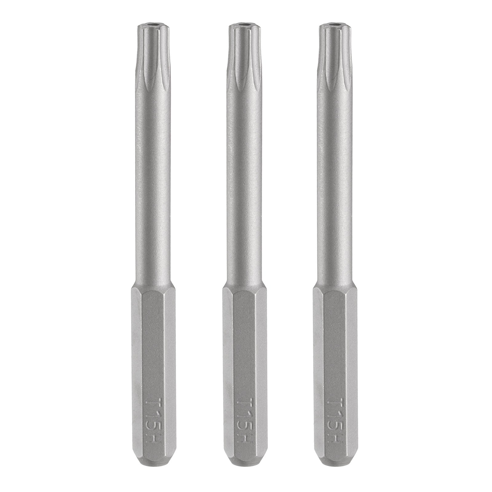 3pcs T15H Torx Screwdriver Bit 5/32" Hex Shank 45mm/1.77" Length ...