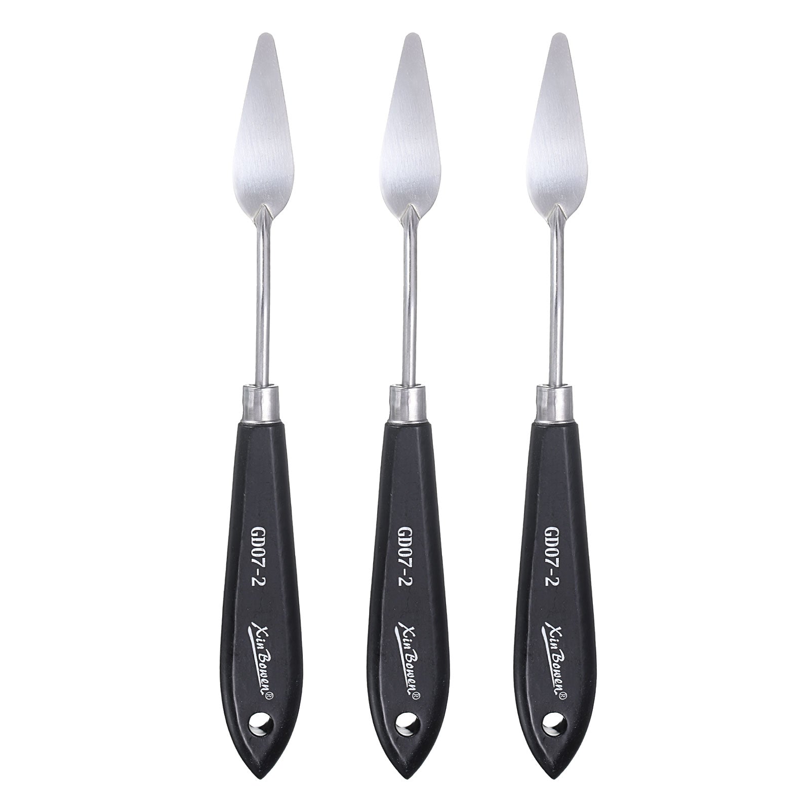 3pcs Palette Knife Painting Tool 8.07" Stainless Steel Pointed Blade ...