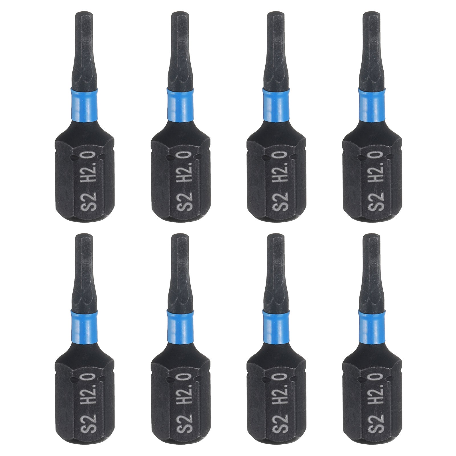 8pcs H2.0 Hex Screwdriver Bit 1/4" Hex Shank 25mm/1" Length Magnetic ...