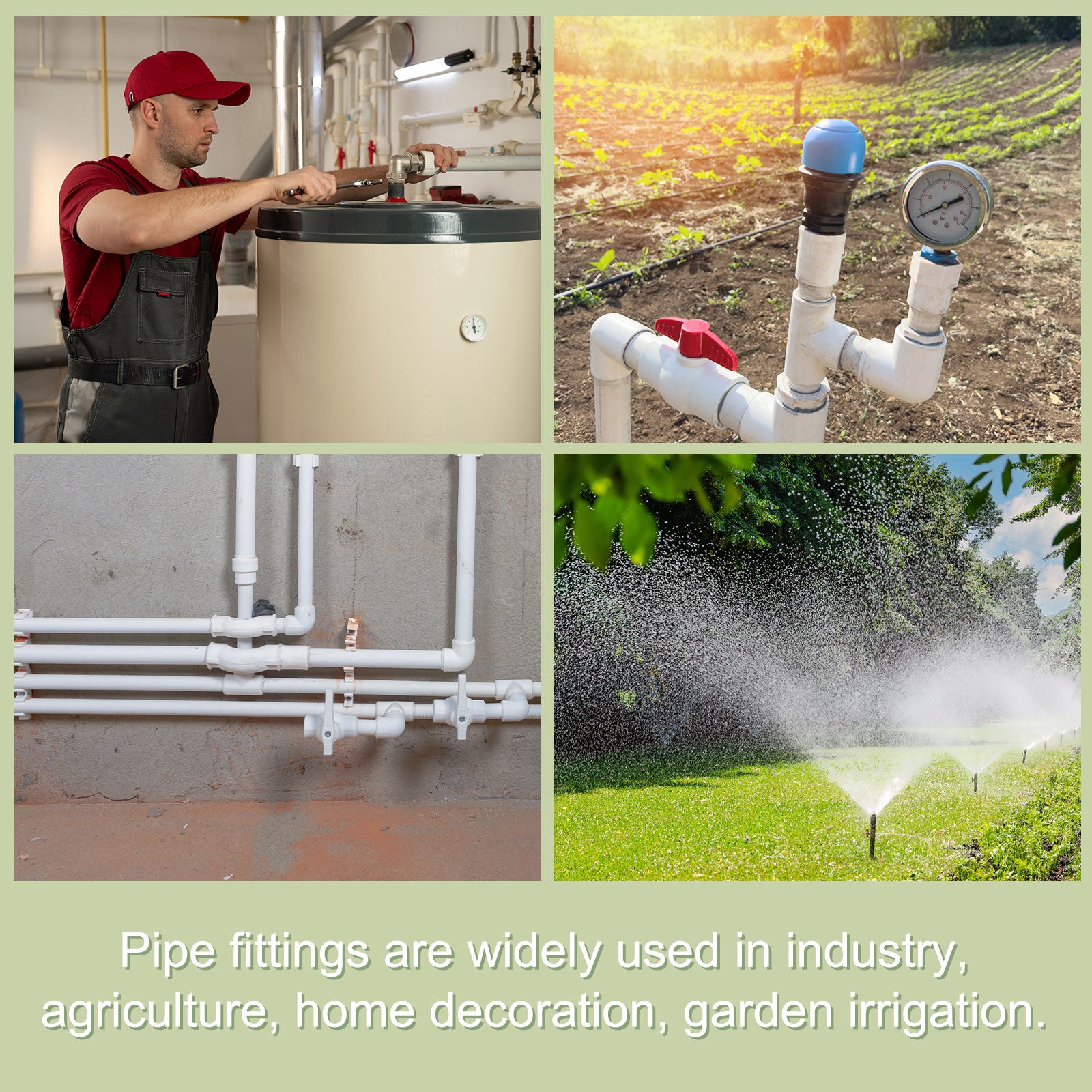 3pcs PVC Reducing Coupling 1-1/2 x 1/2" Increaser/Reducer Coupling Pipe ...