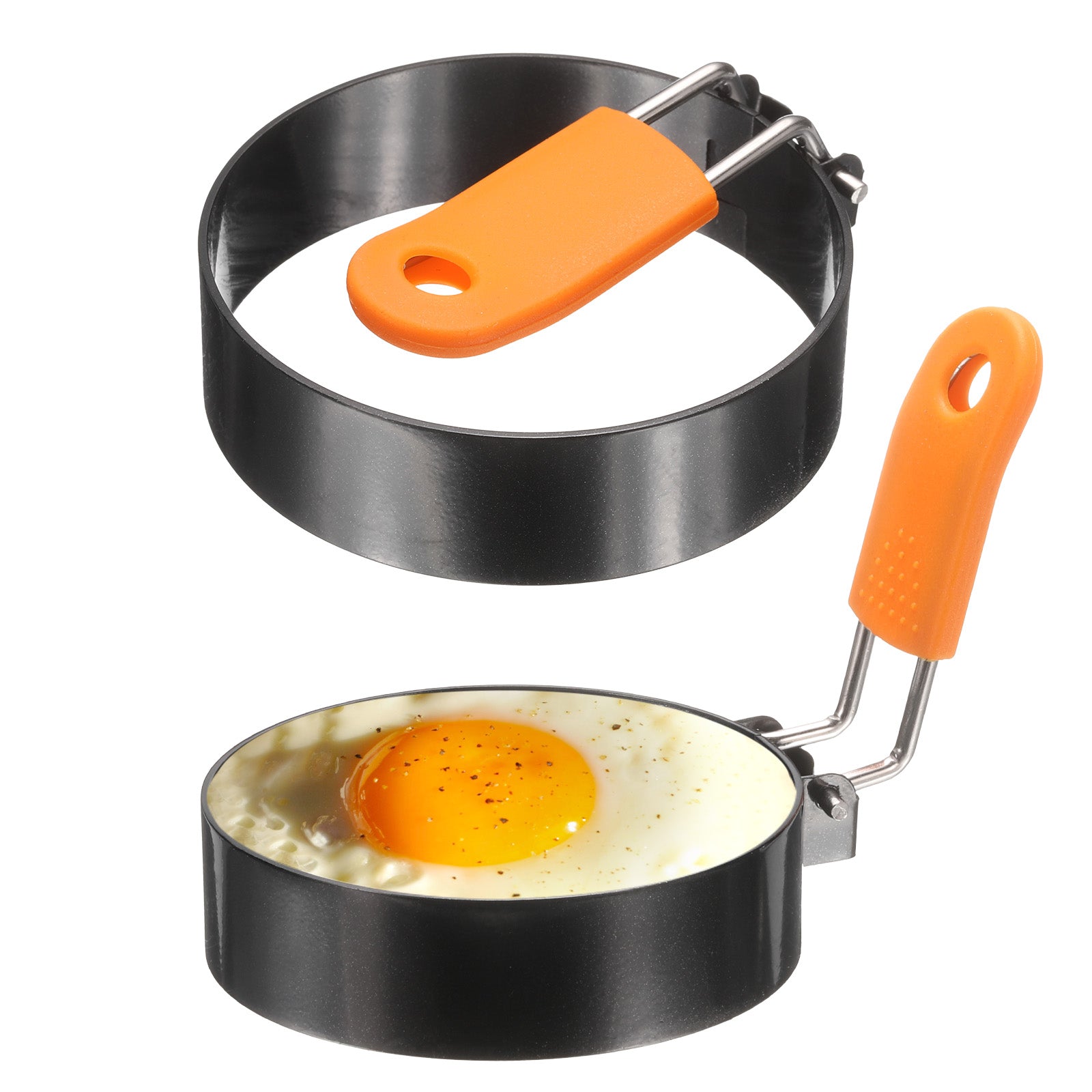 2Pcs Egg Rings 3" Stainless Steel Nonstick Pancake Cooking Ring with ...