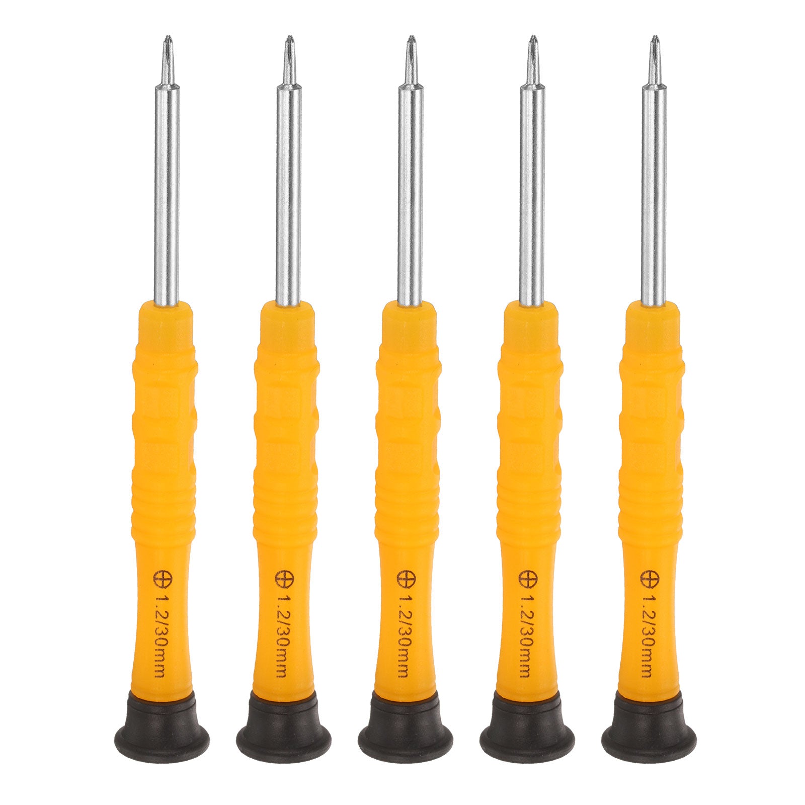 5pcs PH1.2 Mini Phillips Screwdriver 3mm Shank Cross Head, Yellow ...
