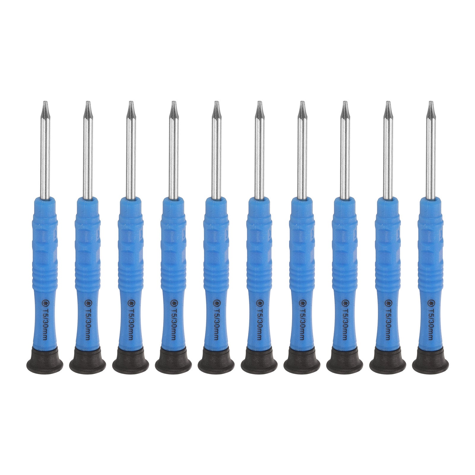 10pcs T5 Torx Mini Screwdriver 3mm Shank Torx Head, Blue | Harfington
