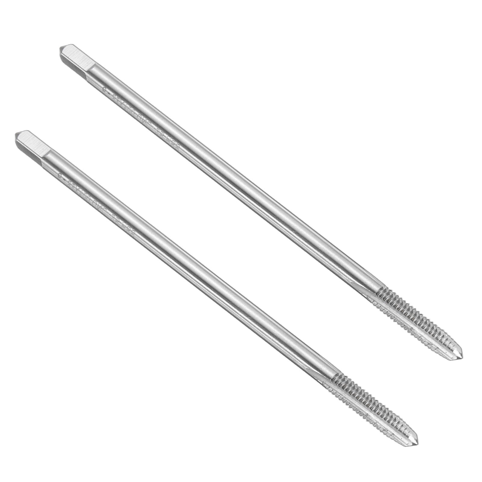 Uxcell 2pcs Straight Flute Taps 8-32 UNC Thread 4" Extra Long Screw ...
