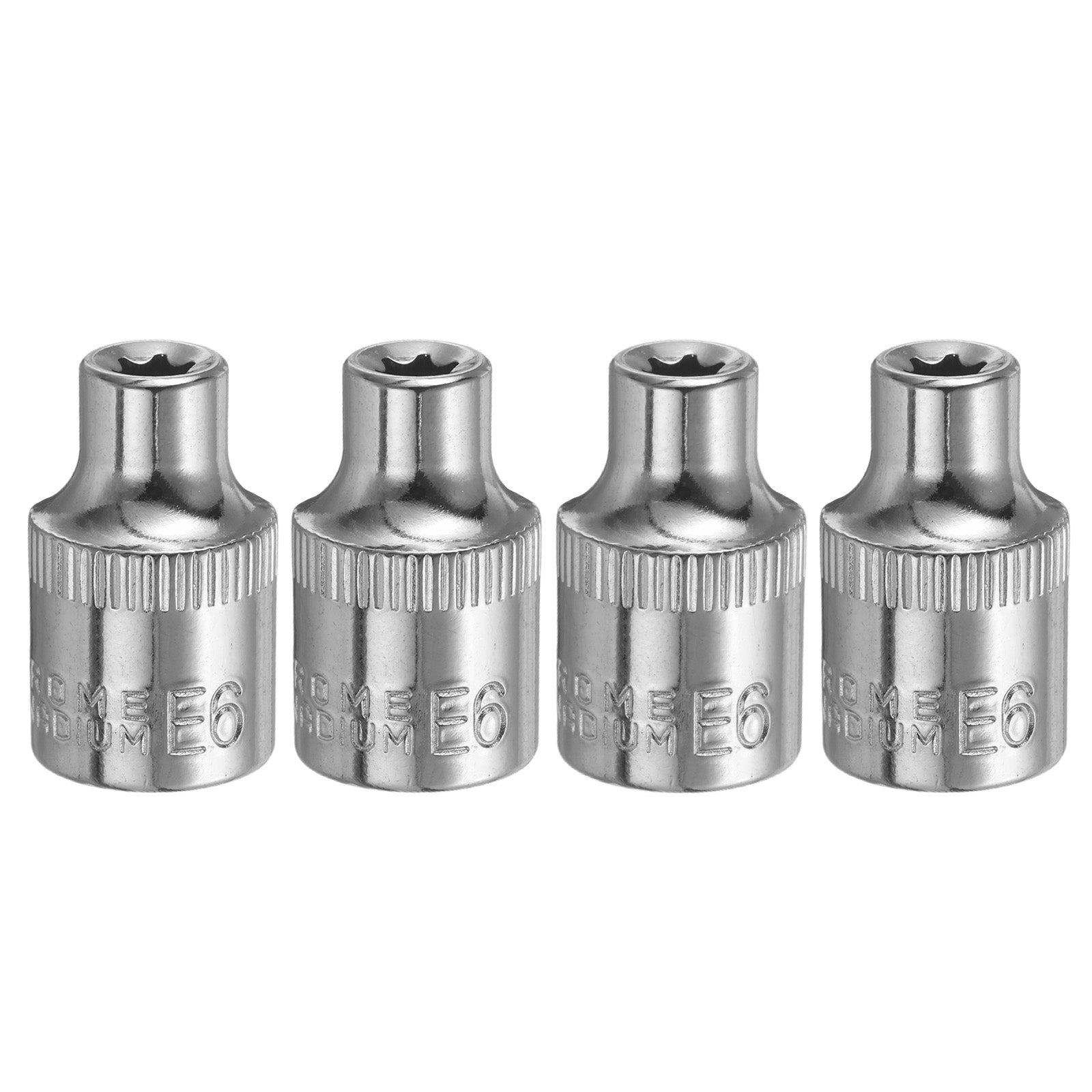 4pcs E-Torx Socket 3/8" Drive E6 External Torx Deep Socket 1.2" Star ...