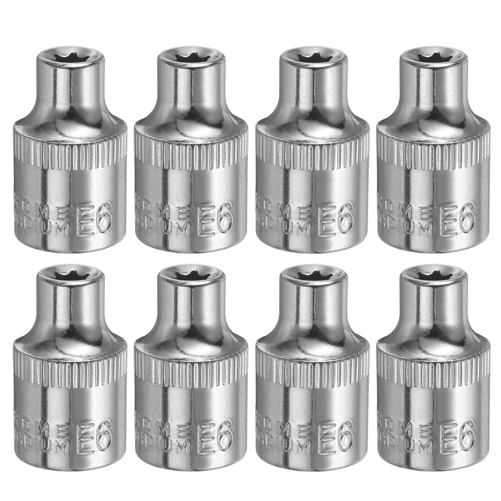 8pcs E-Torx Socket 3/8" Drive E6 External Torx Deep Socket 1.2" Star ...