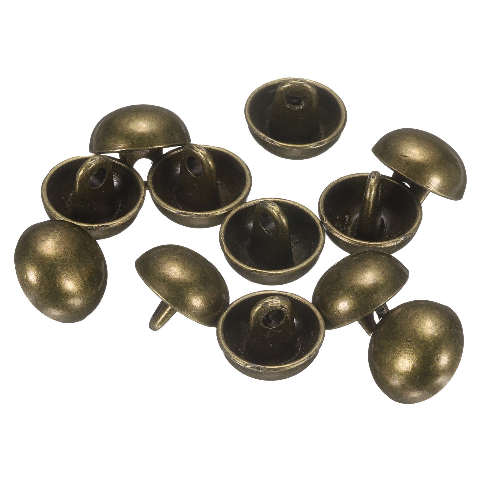 12pcs 11.5mm / 7/16" Half-Domed Mushroom Metal Sewing Buttons, Bronze ...