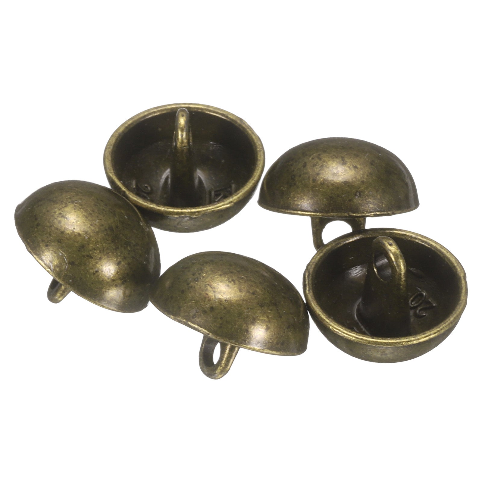 5pcs 12.5mm / 1/2" Half-Domed Mushroom Metal Sewing Buttons, Bronze ...