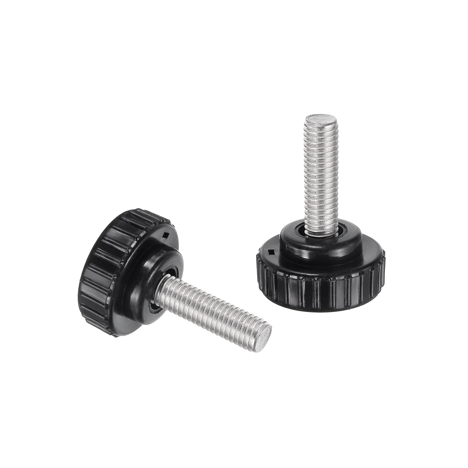 Uxcell 2pcs Knurled Clamping Knobs M8 x 35mm Metric 304 Stainless Steel ...