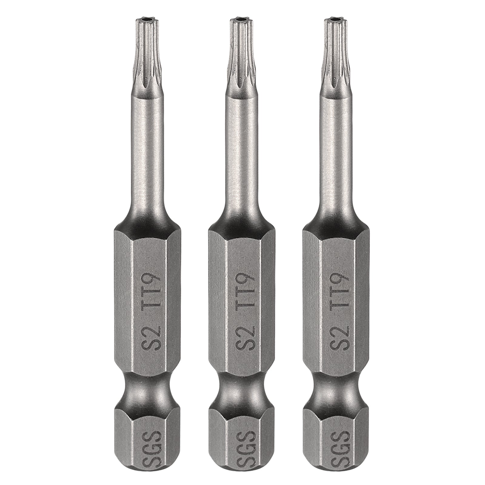 3pcs TT9 Torx Head Screwdriver Bit 2" Long 1/4" Hex Shank Magnetic ...
