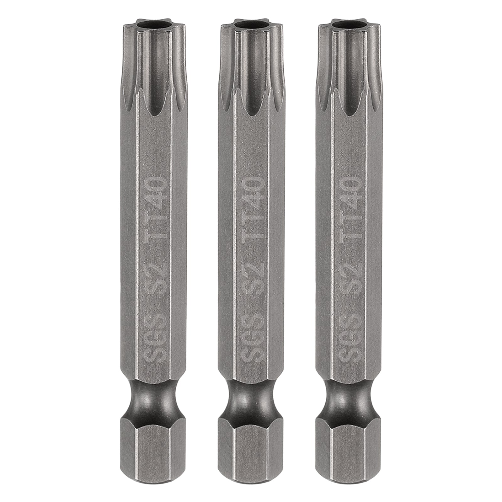 3pcs TT40 Torx Head Screwdriver Bit 2" Long 1/4" Hex Shank Magnetic ...