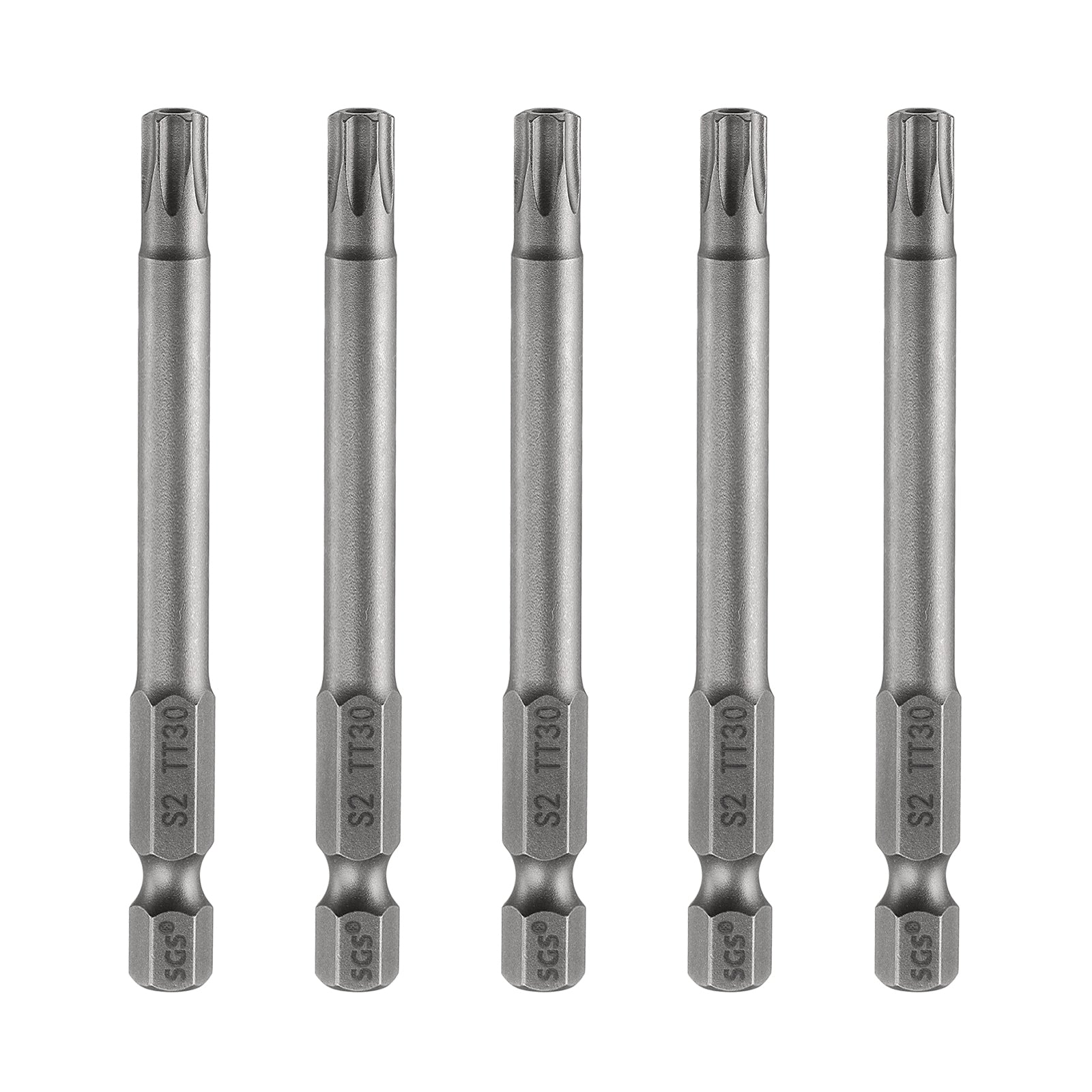 5pcs TT30 Torx Head Screwdriver Bit 3.15" Long 1/4" Shank Magnetic ...