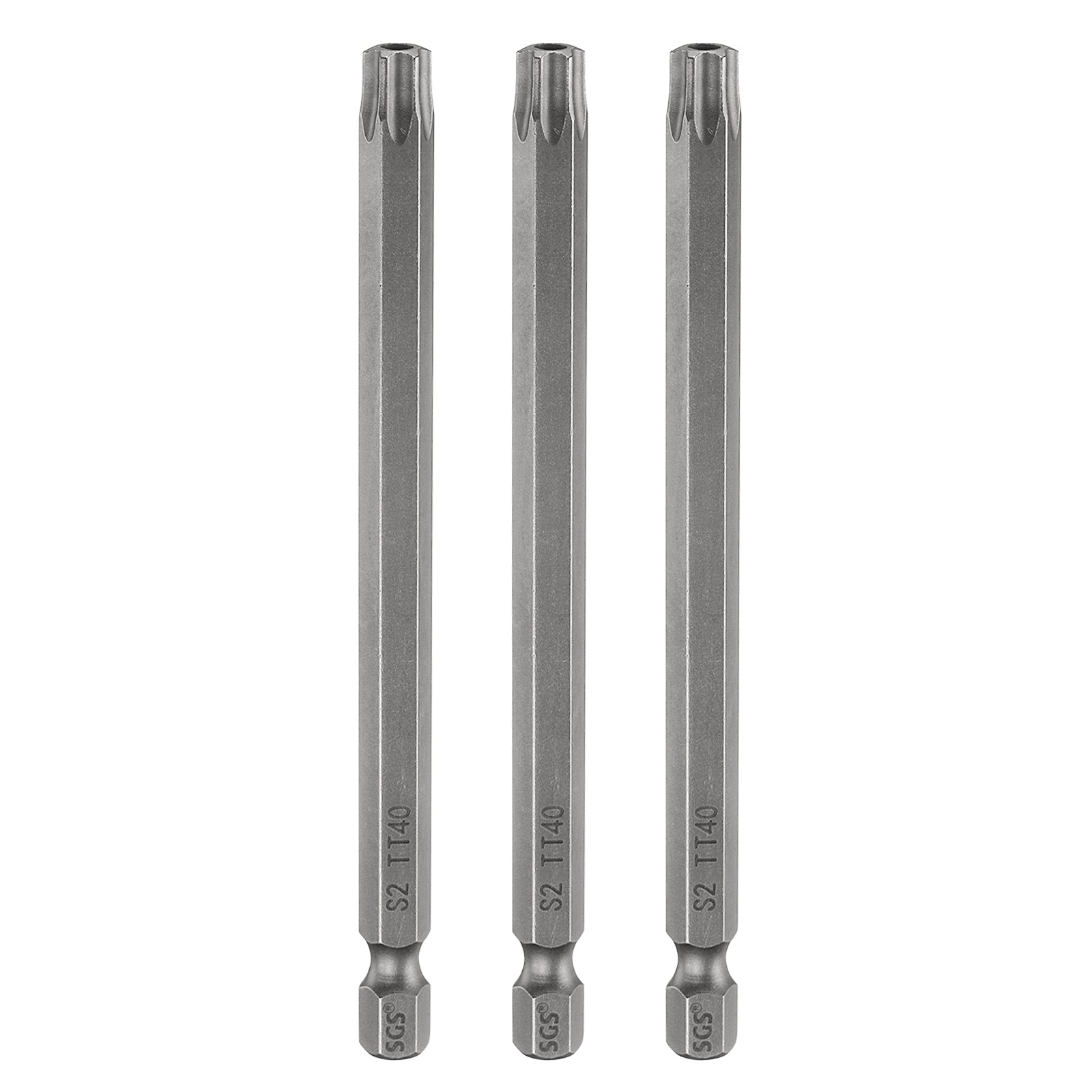 3pcs TT40 Torx Head Screwdriver Bit 4.33" Long 1/4" Shank Magnetic ...
