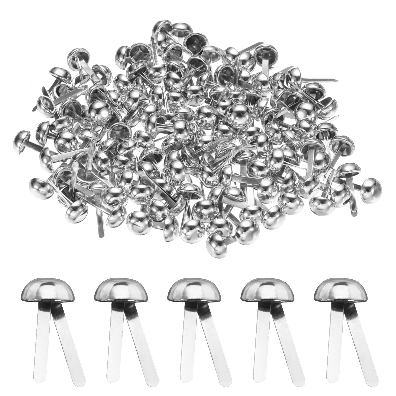 100pcs Brads Paper Fastener, 6mmx13mm Metal Split Pin for Paper Craft ...