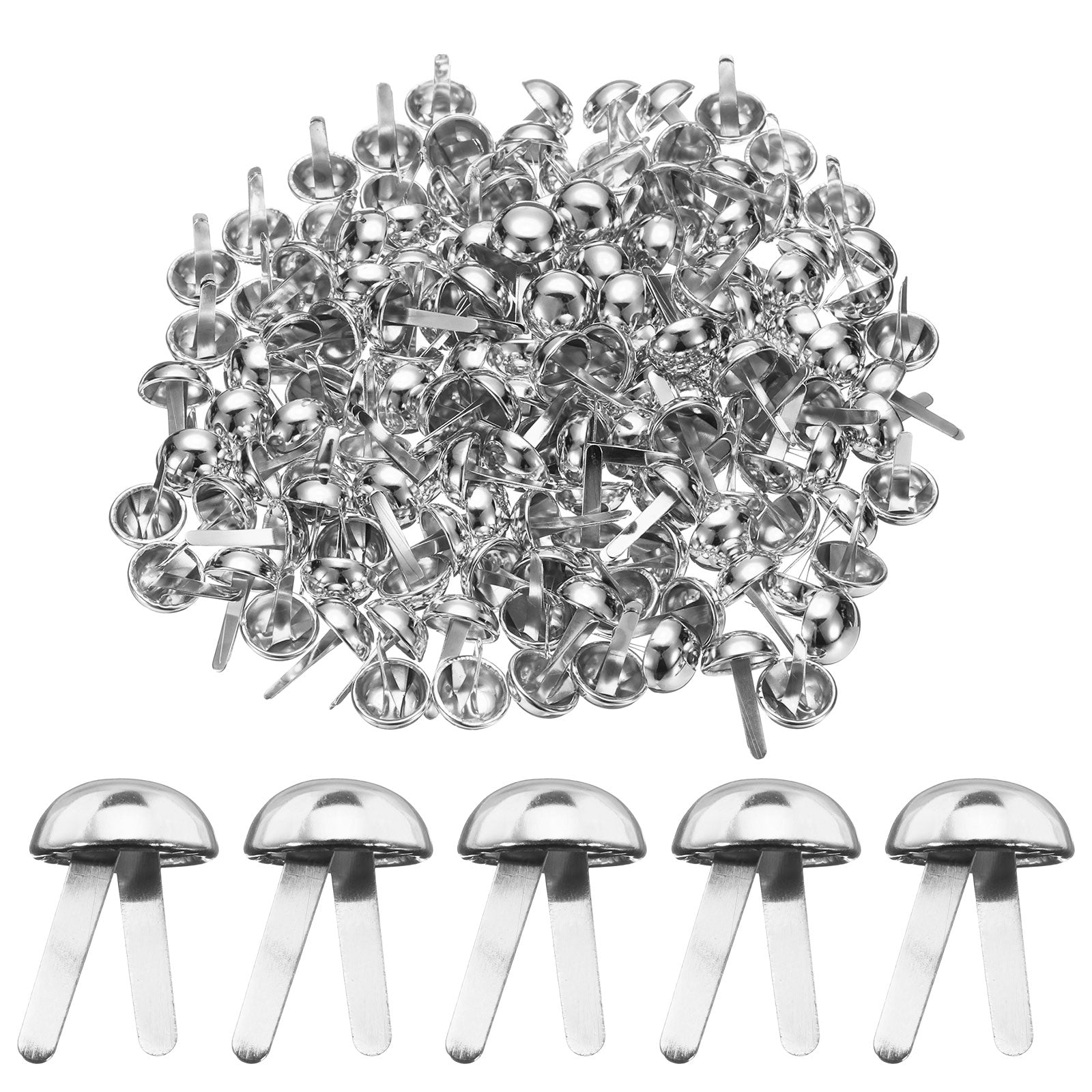 100pcs Brads Paper Fastener, 12mmx20mm Metal Split Pin for Paper Craft ...