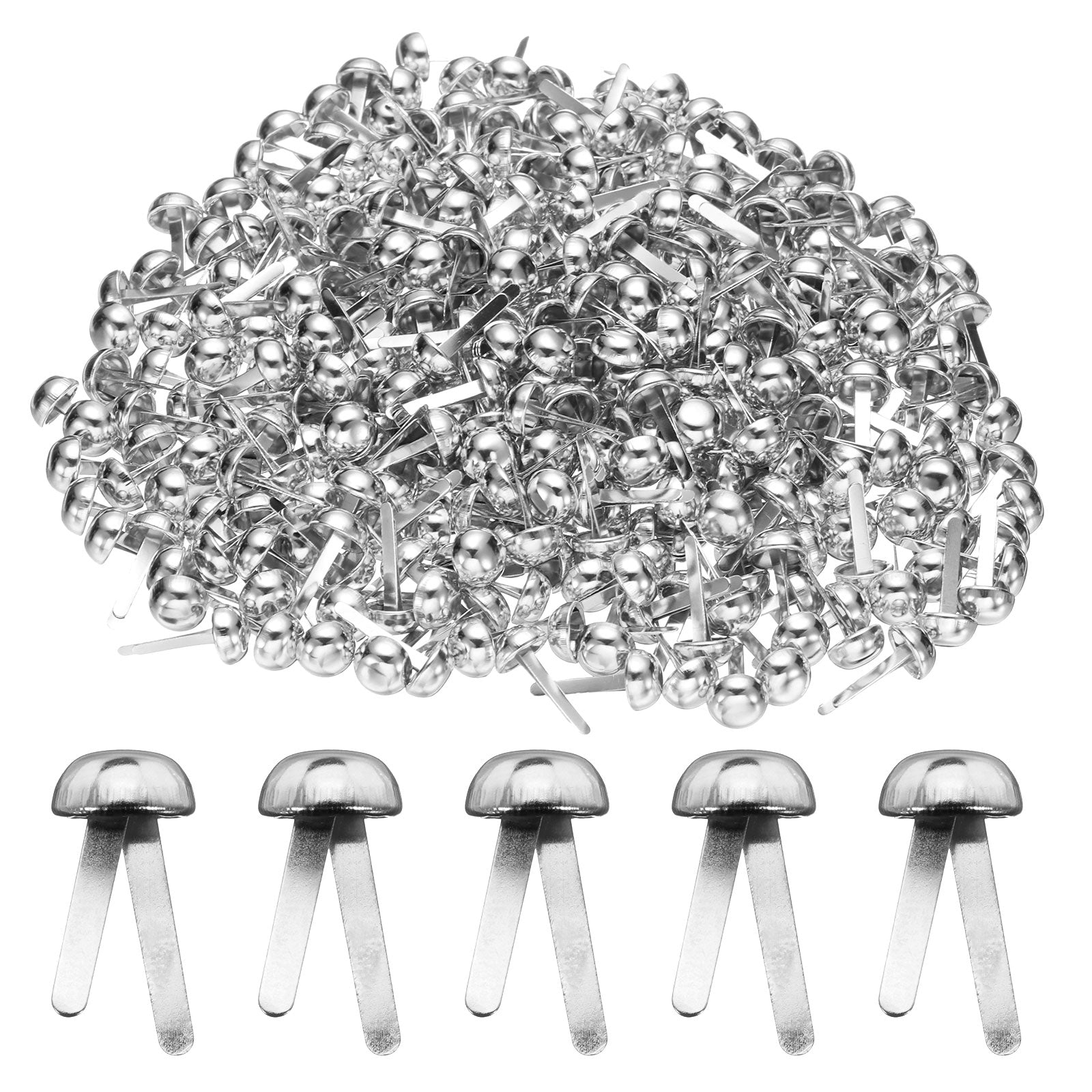 500pcs Brads Paper Fastener, 8mmx17mm Metal Split Pin for Paper Craft ...