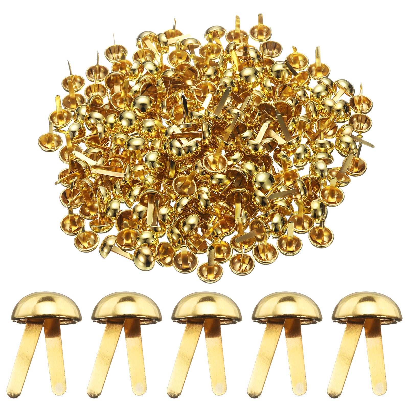 500pcs Brads Paper Fastener, 12mmx19mm Metal Split Pin for Paper Craft ...