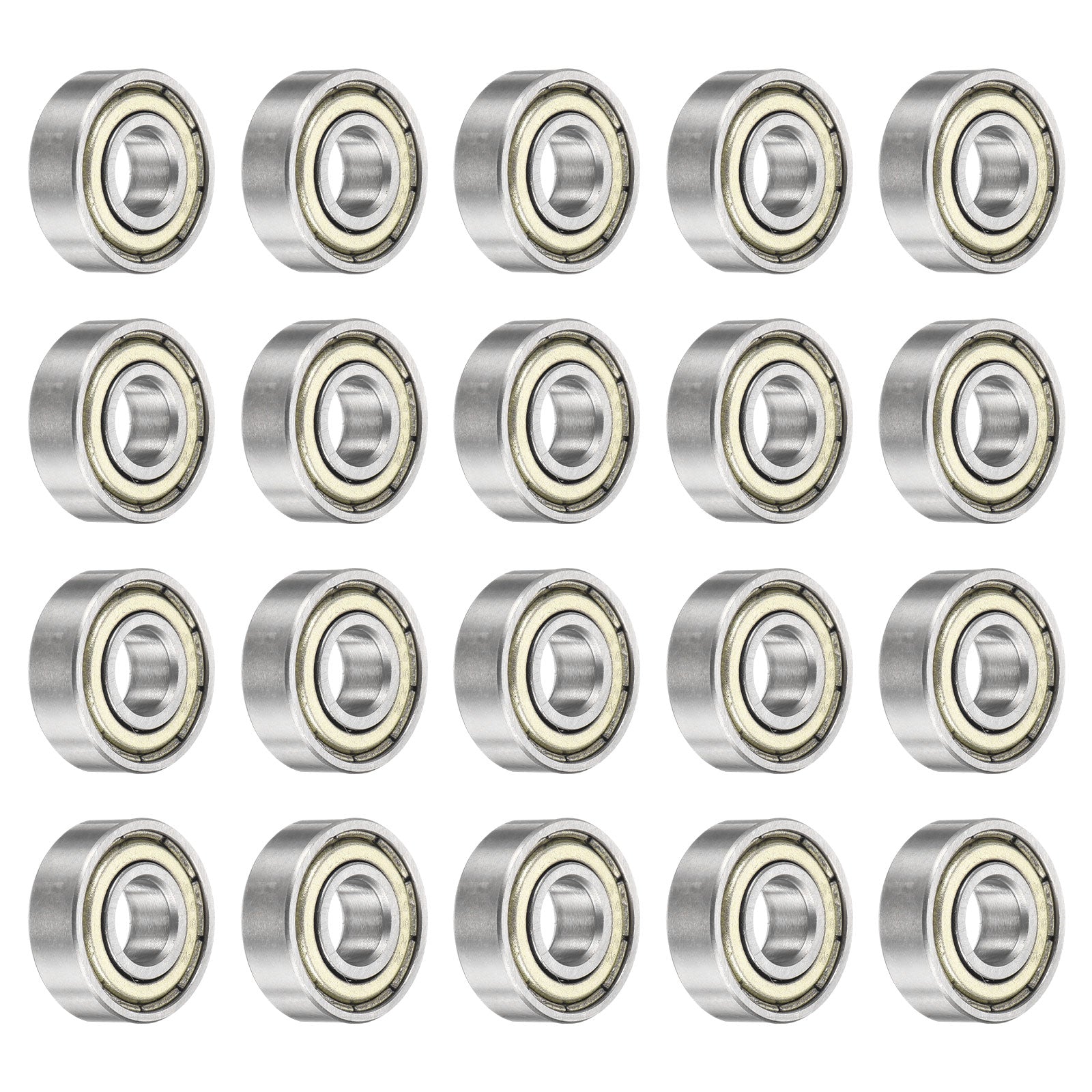 Uxcell 20Pcs 696ZZ Deep Ball Bearings 5.9x15x5mm Double Shield Bearing ...