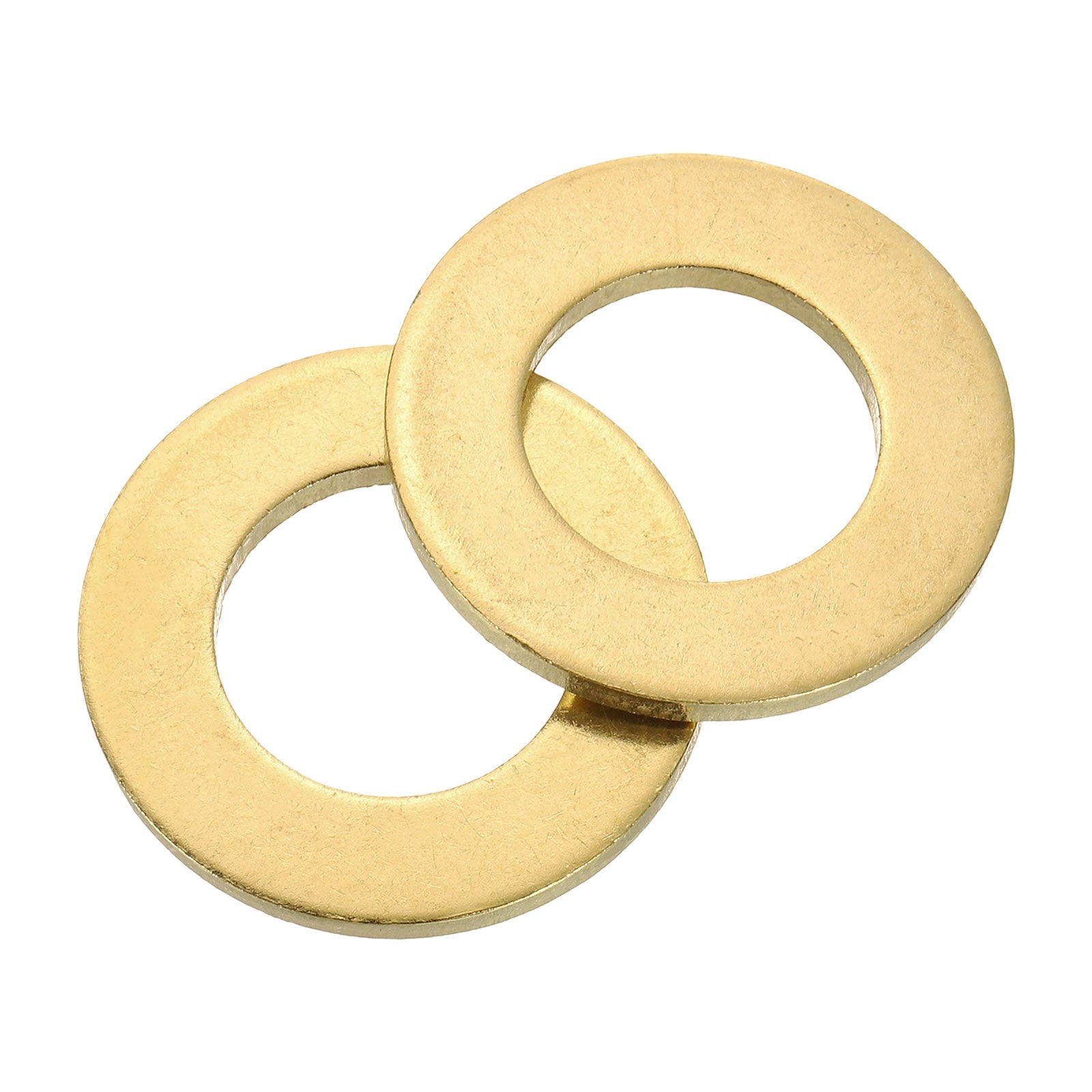 Uxcell M20 Flat Washer, 6Pcs Brass Ring Washers 36mm OD 2mm Thick ...