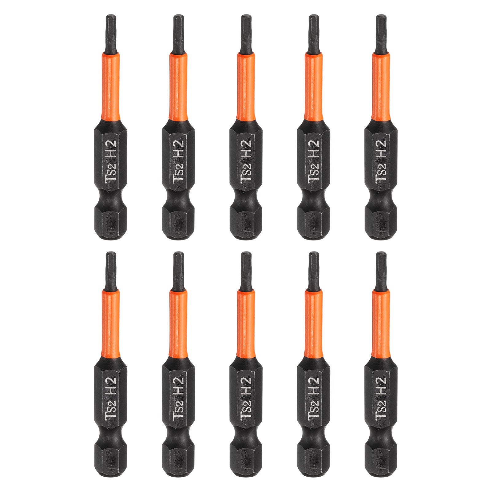 10pcs Hex Head Wrench Drill Bit 2mm(H2) Metric 1/4" Hex Shank 2"(50mm ...
