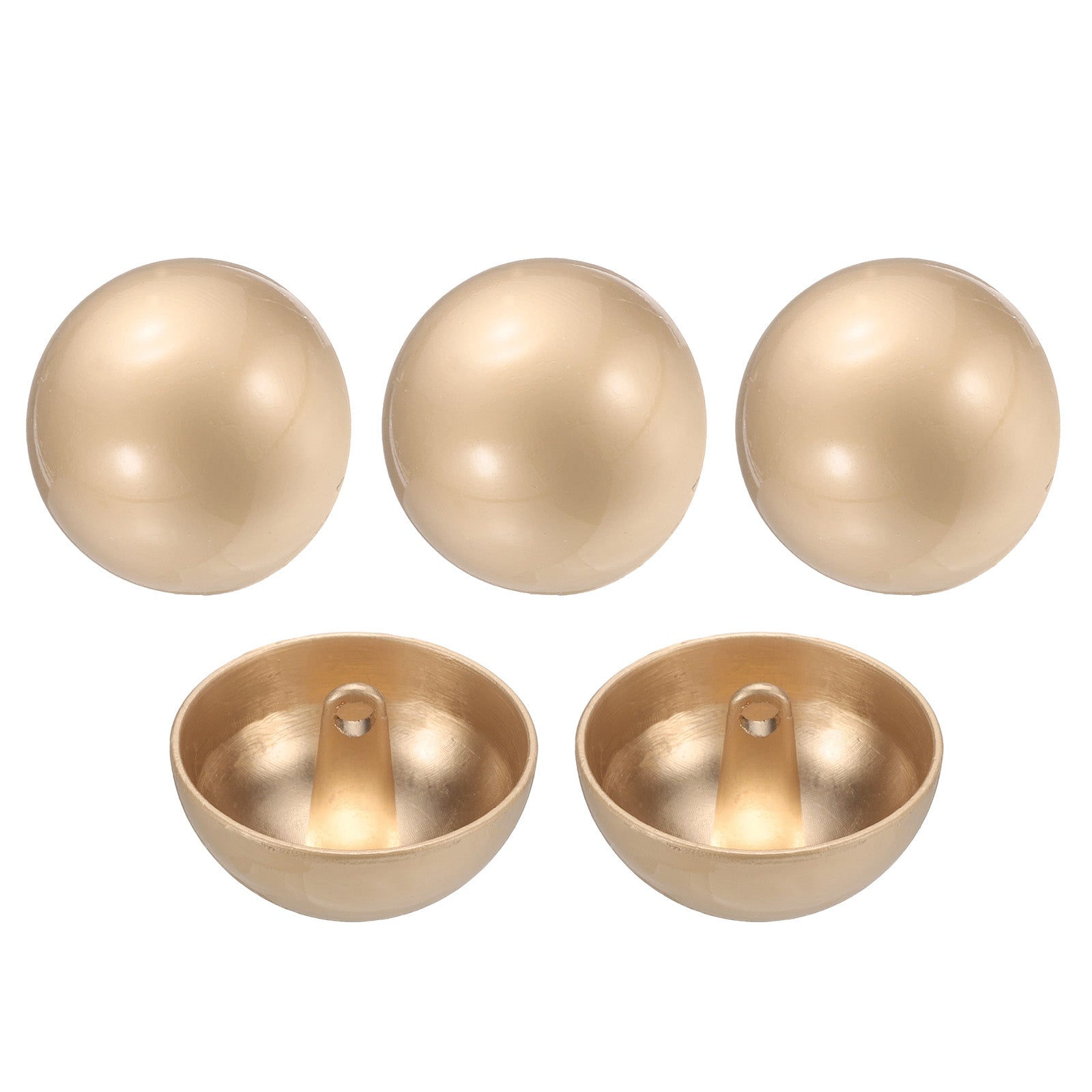 5pcs Metal Round Sewing Buttons 25mm Single Hole Craft DIY Button, Gold ...