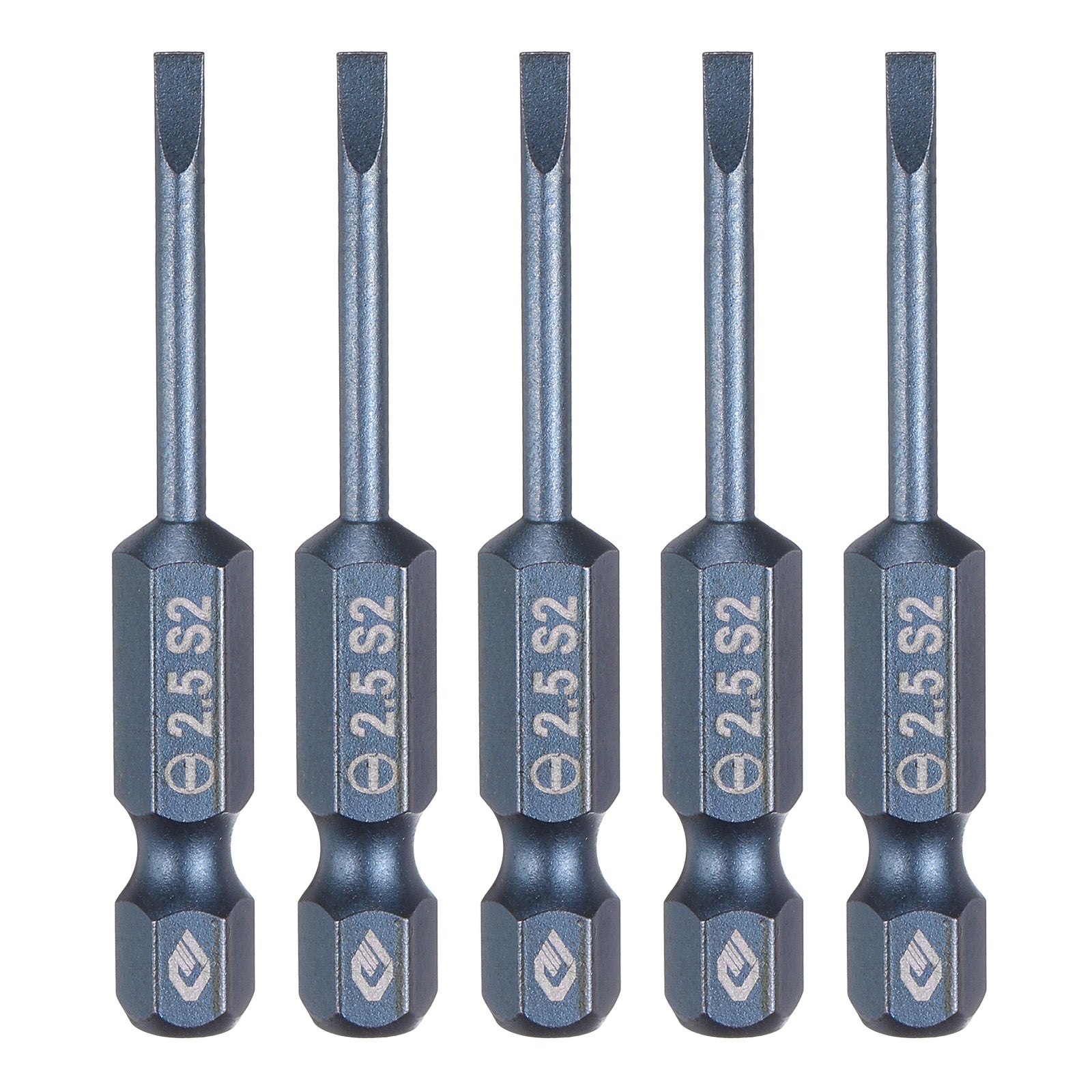 5pcs SL2.5 Magnetic Slotted Screwdriver Bits 2" Long Screwdriver Bit ...