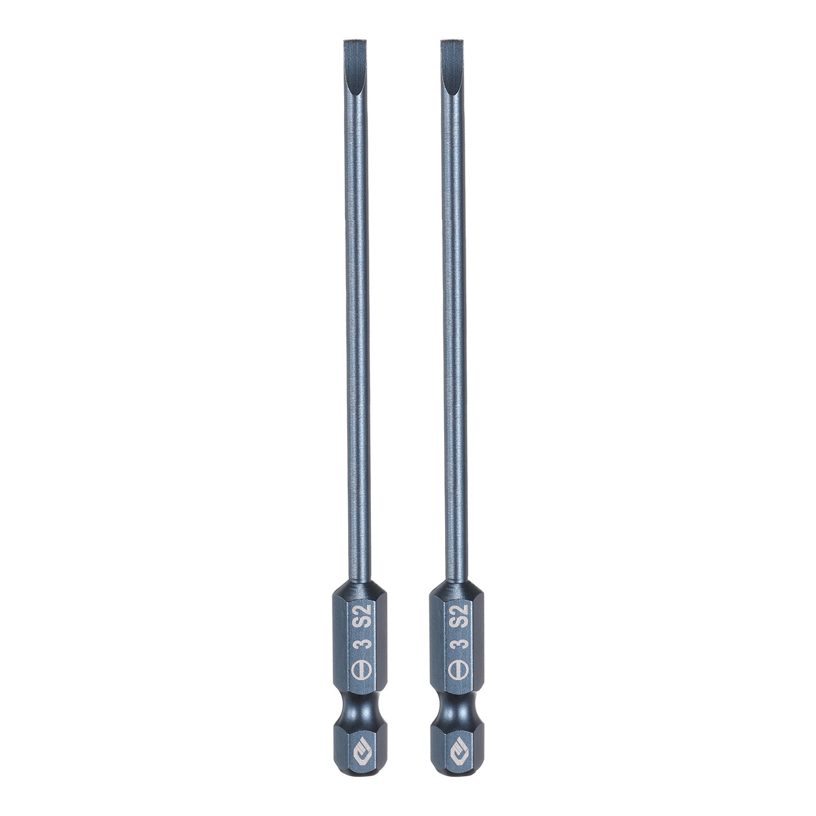 2pcs SL3 Magnetic Slotted Screwdriver Bits 4" Long Screwdriver Bit ...