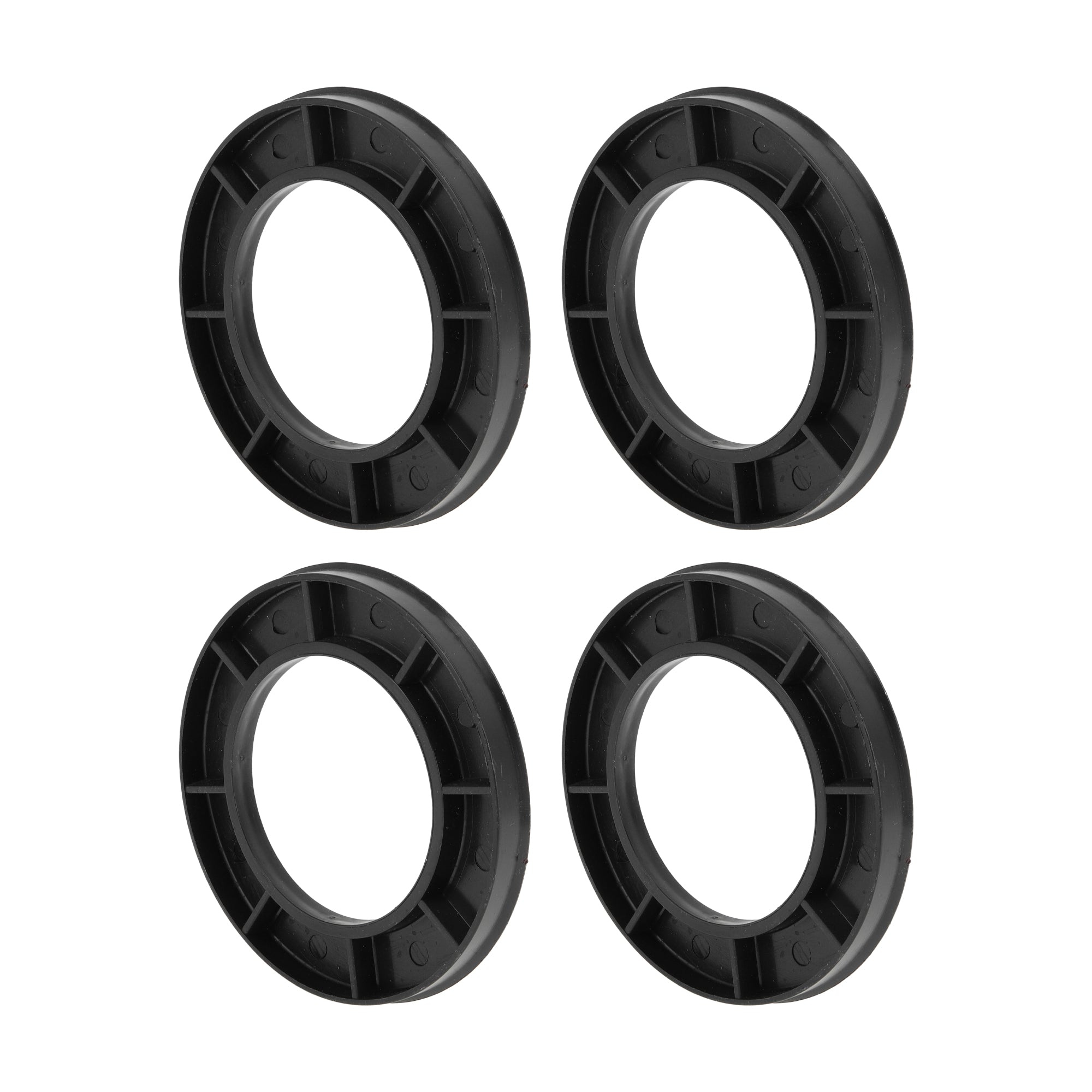 106.1mm to 66.1mm Car Wheel Hub Centric Rings Black Polycarbonate ...