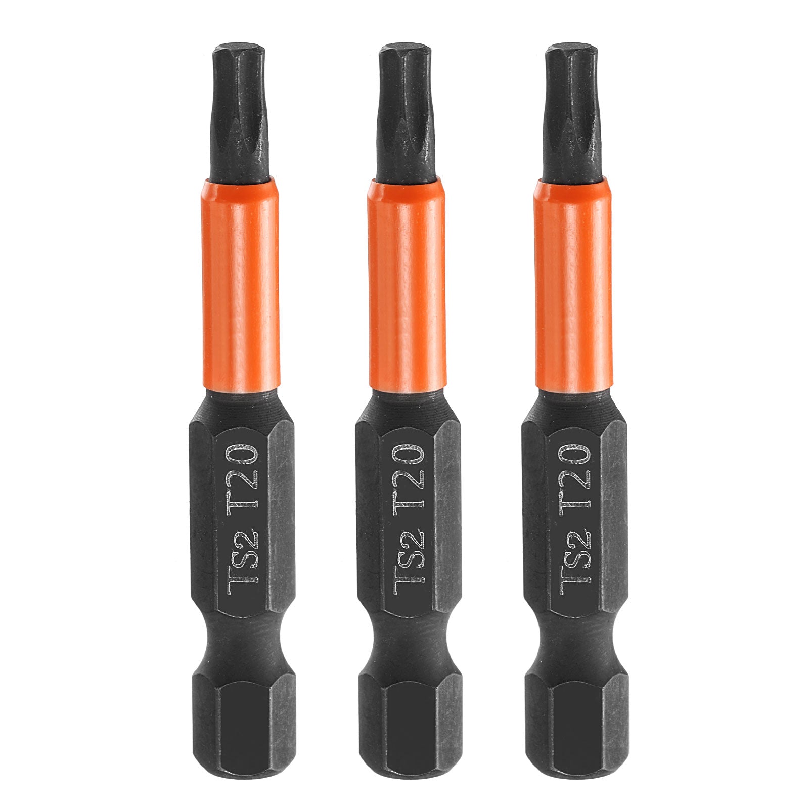 3pcs T20 Torx Head Screwdriver Bit 2" Long 1/4" Hex Shank Magnetic ...