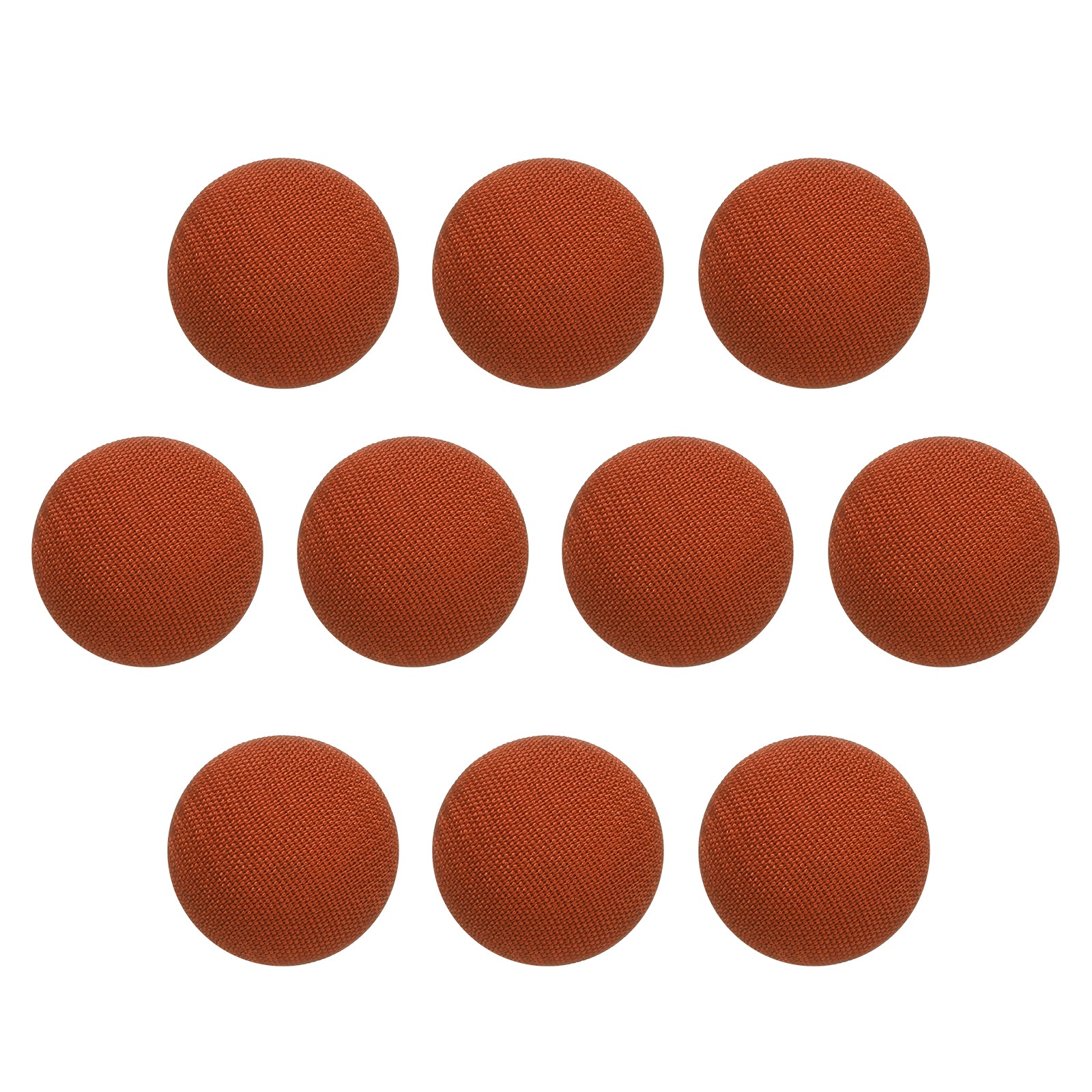 10pcs Fabric Cloth Covered Buttons 15mm Diameter Round Metal Shank ...