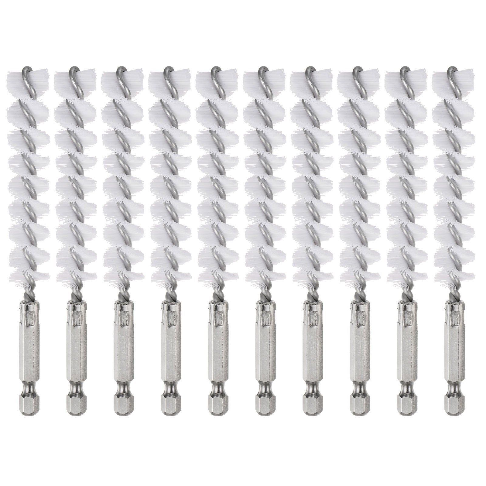 10Pcs Nylon Bore Brush 14mm Dia 4.5" Cleaning Twisted Wire Brush ...