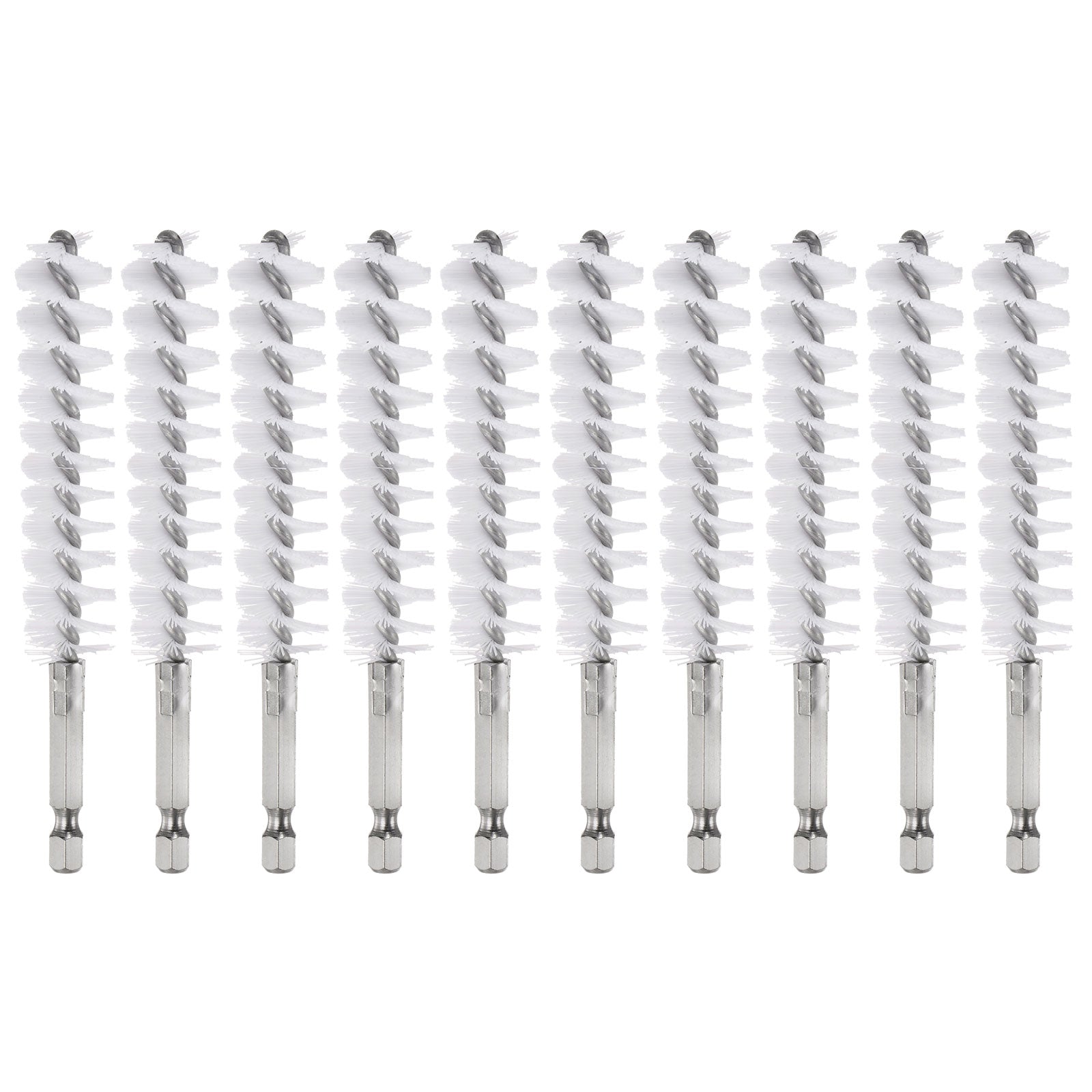 10Pcs Nylon Bore Brush 17mm Dia 4.5" Cleaning Twisted Wire Brush ...