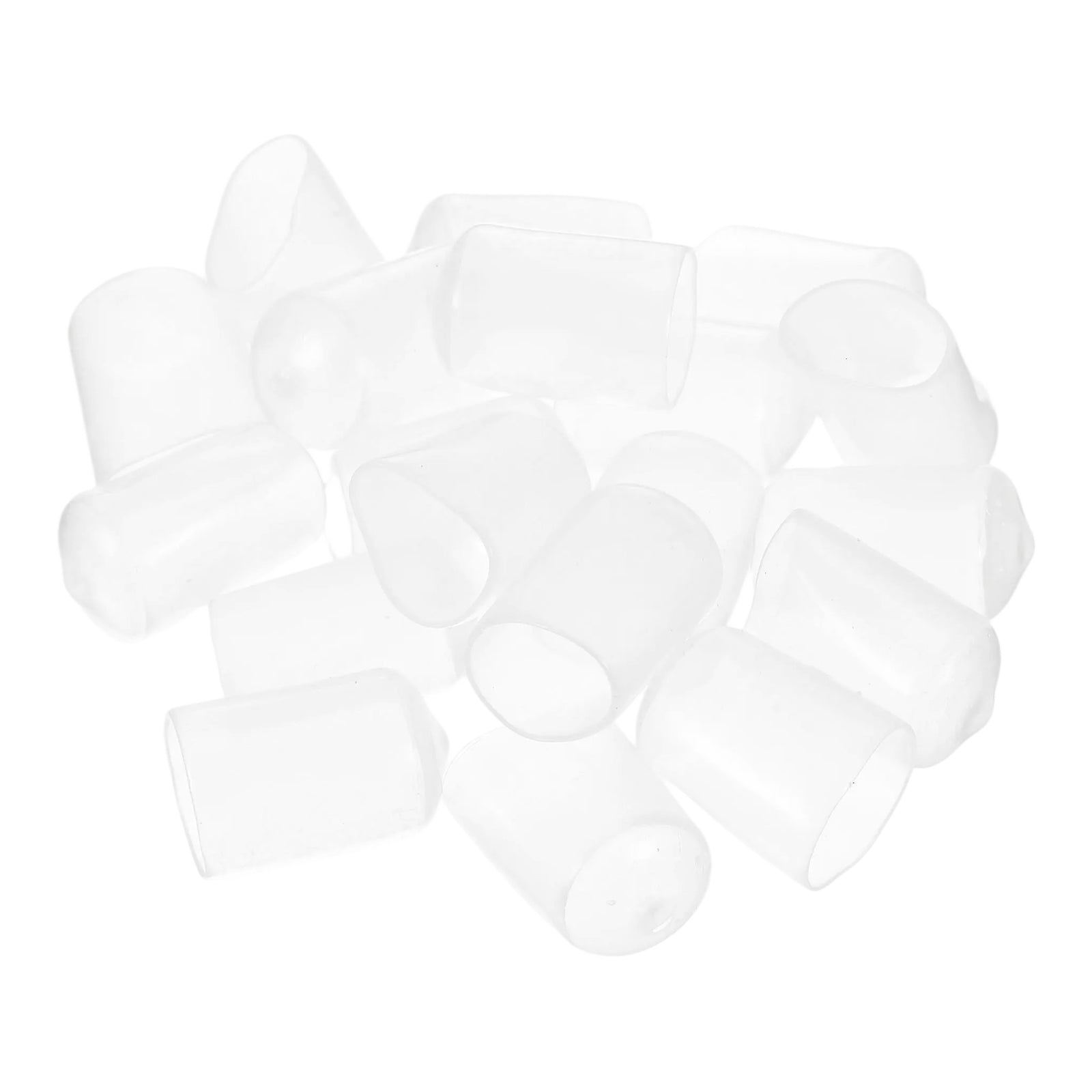 Uxcell 50pcs Rubber End Caps Protective Caps 17mm ID Vinyl PVC Round ...