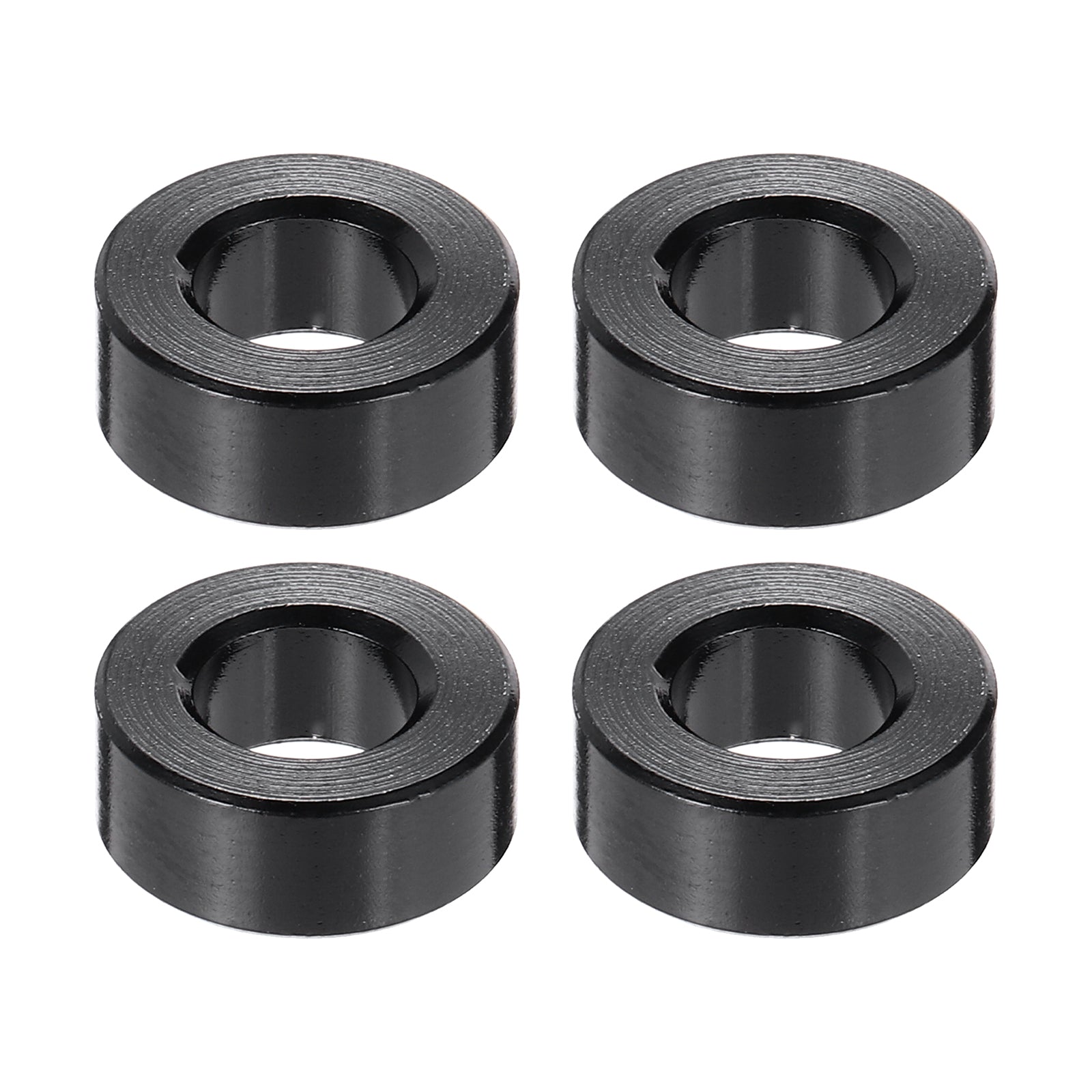 Aluminium Spacer, M5 3/16" ID x 3/8" OD x 5/32" L, (Pack of 4) | Harfington