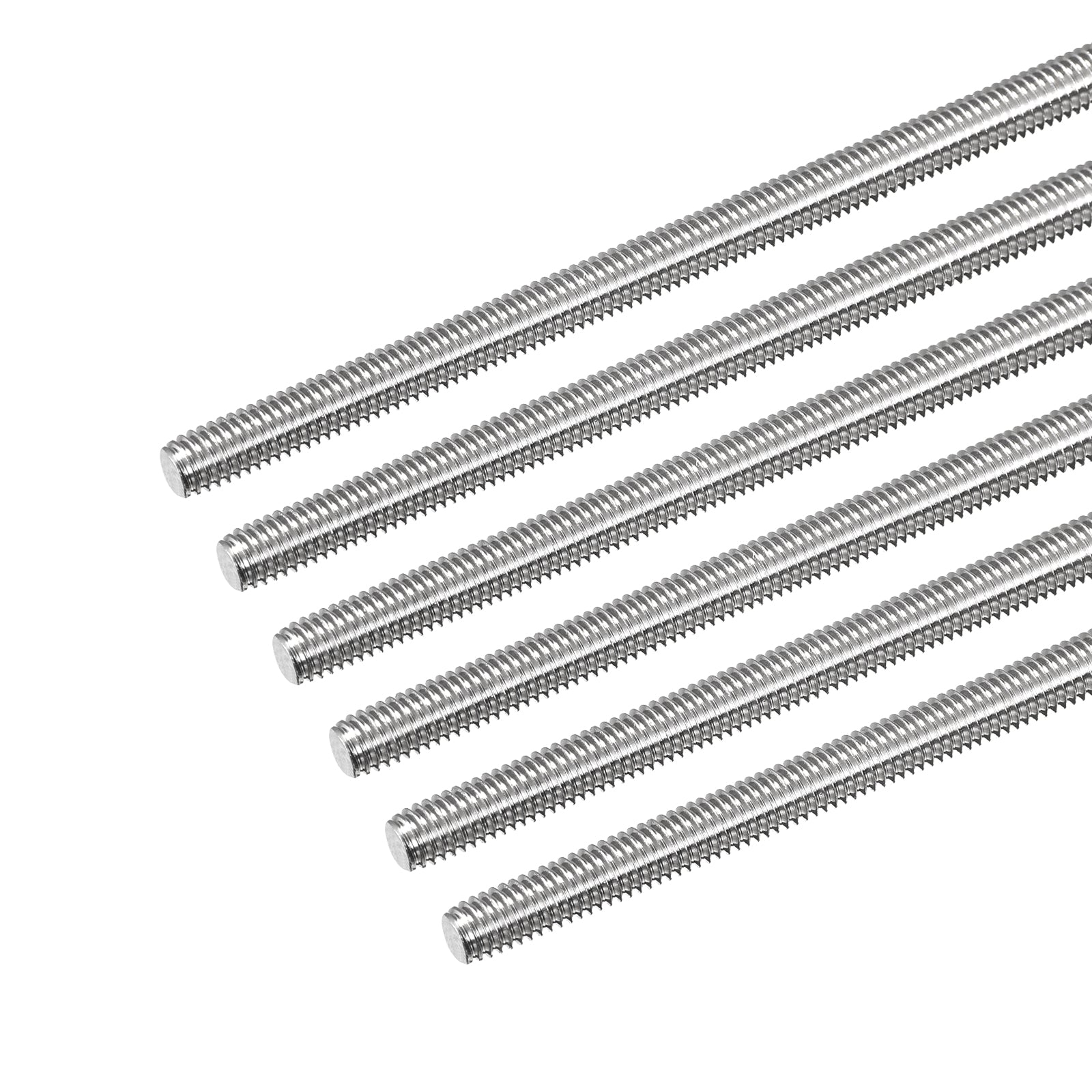 Fully Threaded Rod M6 x 300mm 1mm Thread Pitch 304 Stainless Steel ...