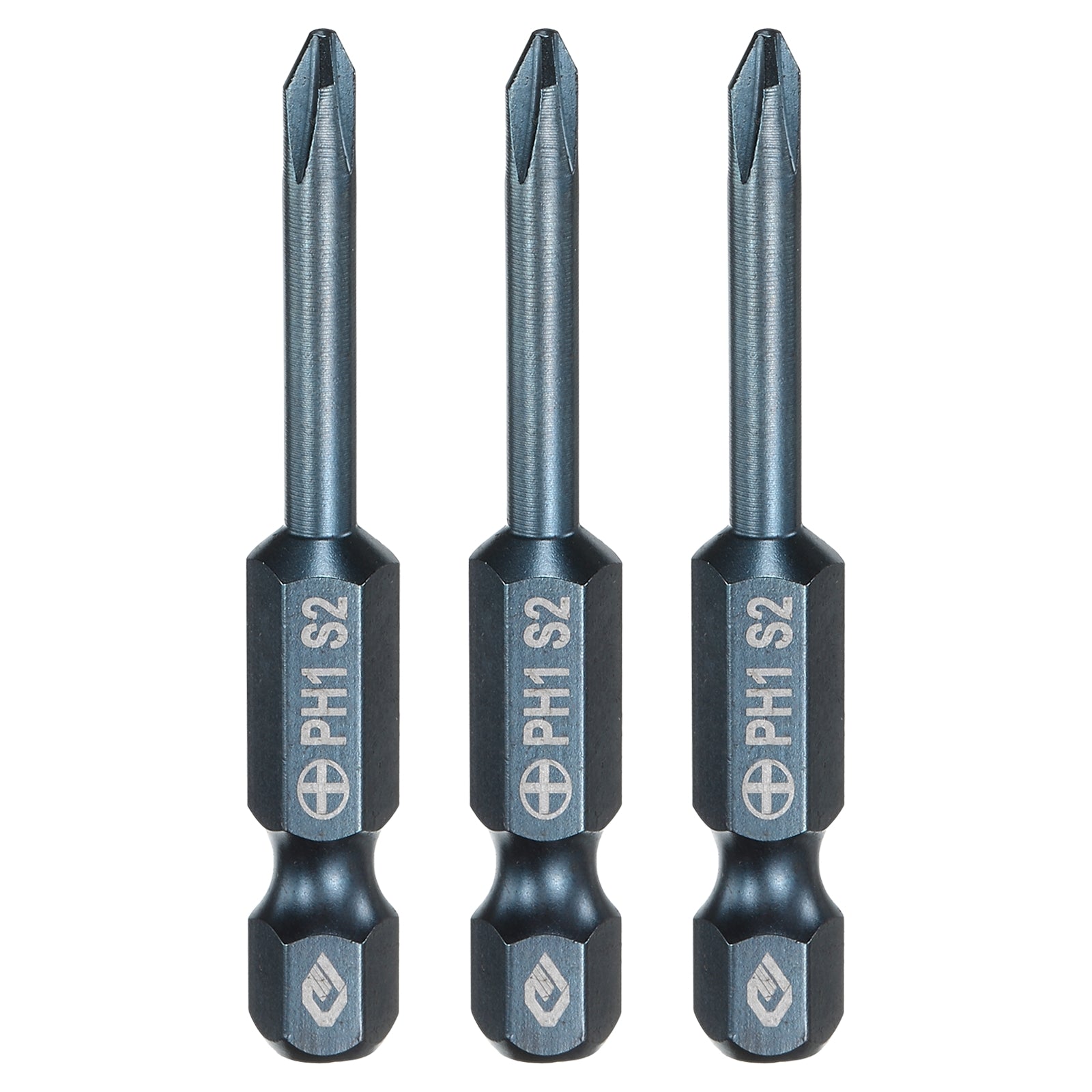 3pcs PH1 Phillips Screwdriver Bit 1/4" Shank 2" Long 0.14" Rod Magnetic ...
